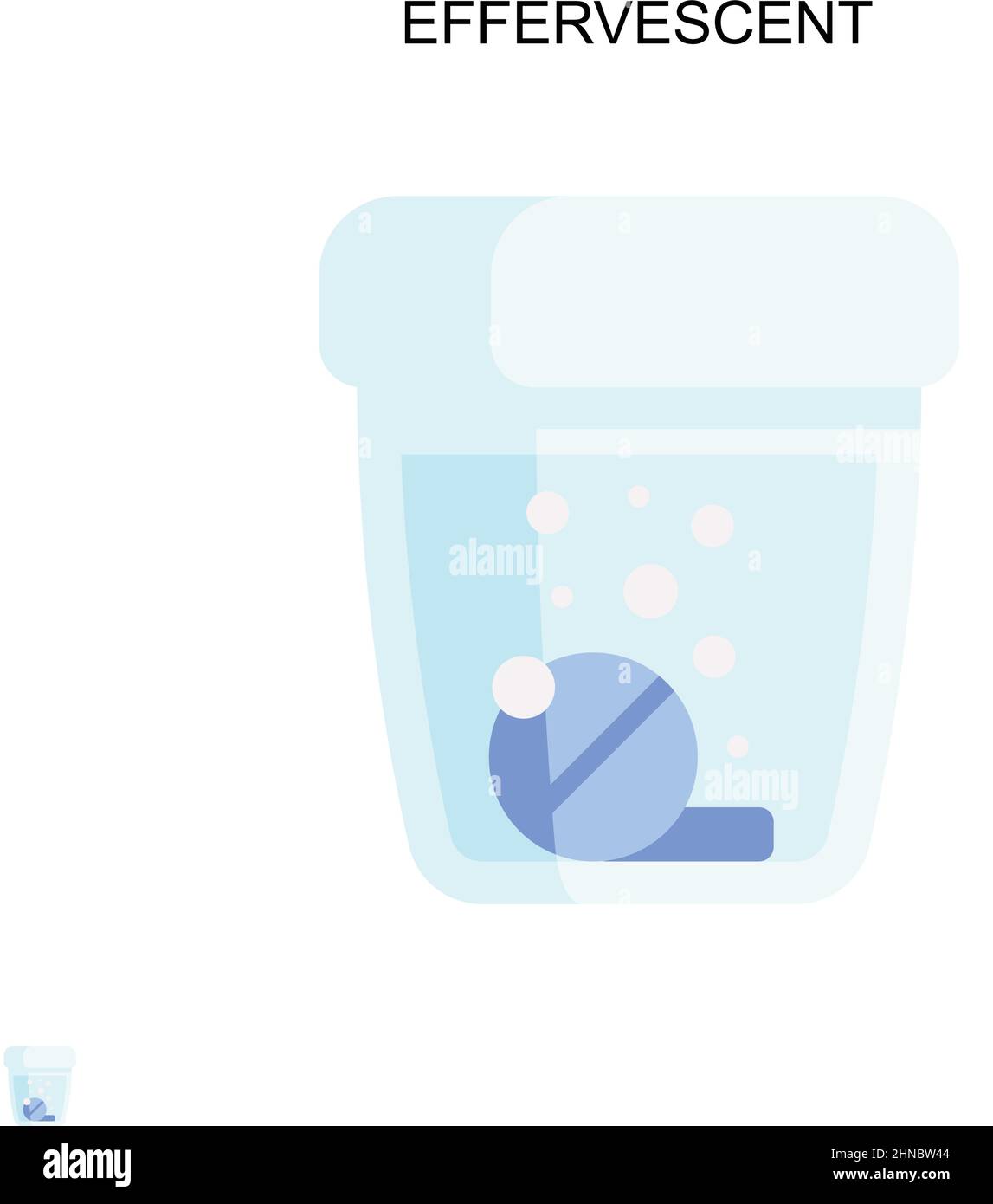 Effervescent Simple vector icon. Illustration symbol design template for web mobile UI element ...