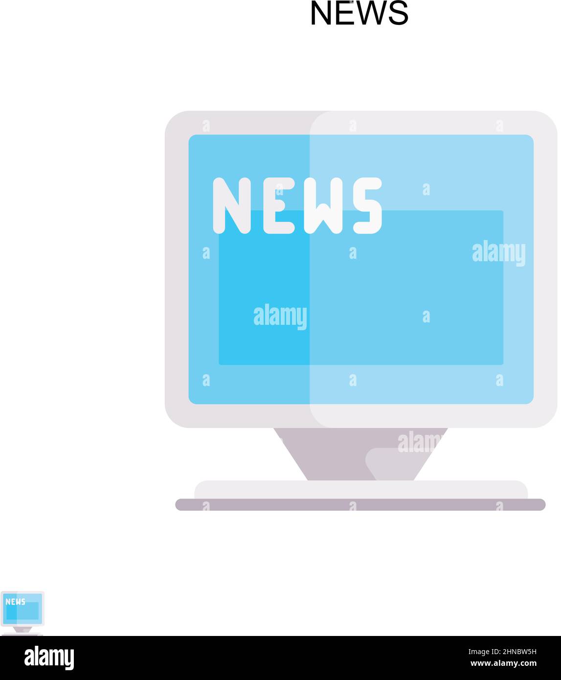 News Simple vector icon. Illustration symbol design template for web ...