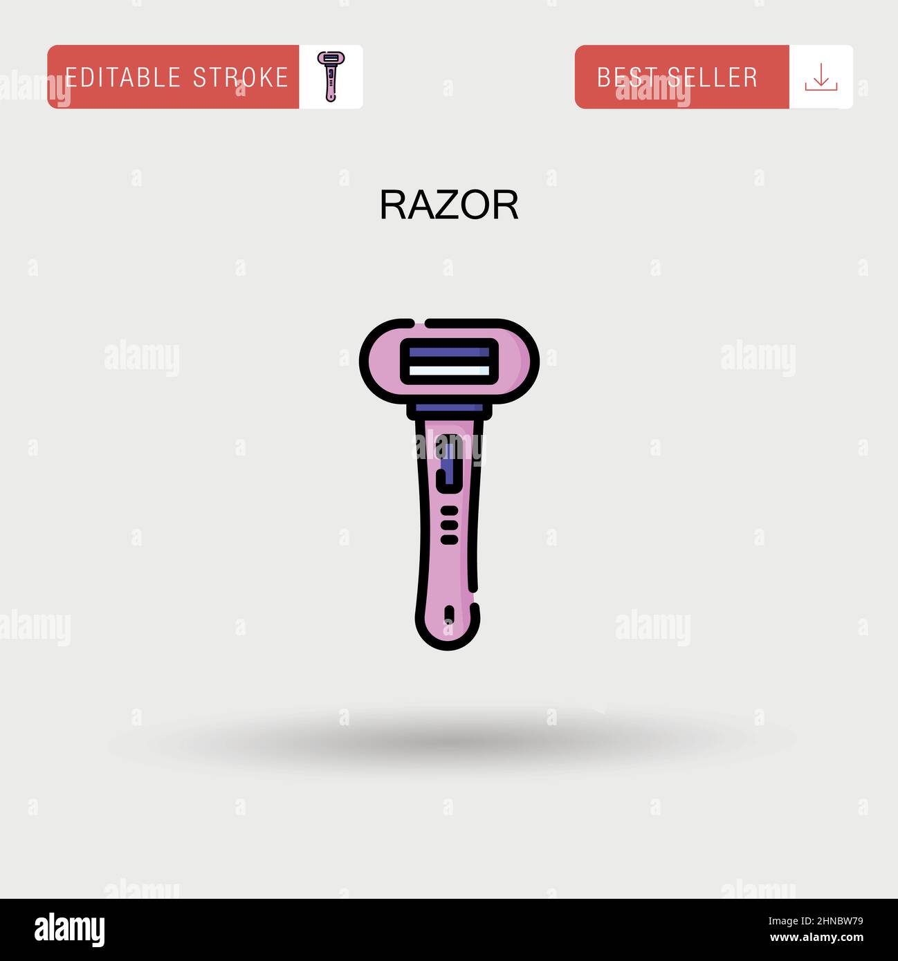 Male razor female razor Stock Vector Images - Alamy