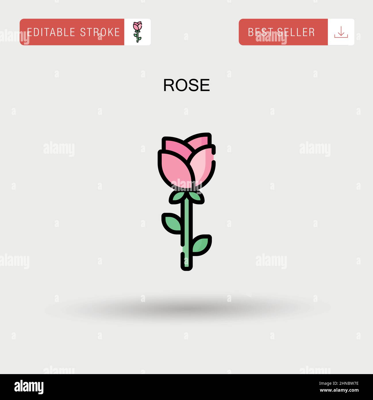 Pink rose close up beautiful Stock Vector Images - Alamy