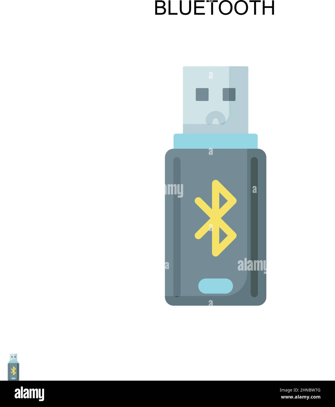 Bluetooth Simple vector icon. Illustration symbol design template for ...