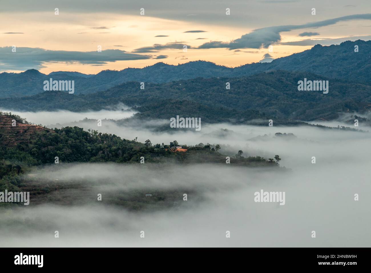 Landscape from road 22 Jalan Tamparuli-Ranau, Tamparuli Tuaran Sabah ...