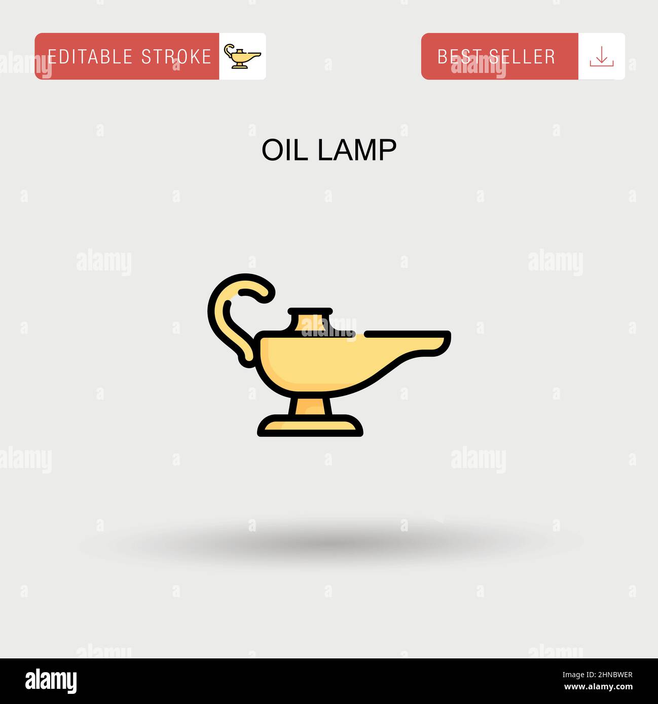 Oil lamp Simple vector icon Stock Vector Image & Art - Alamy