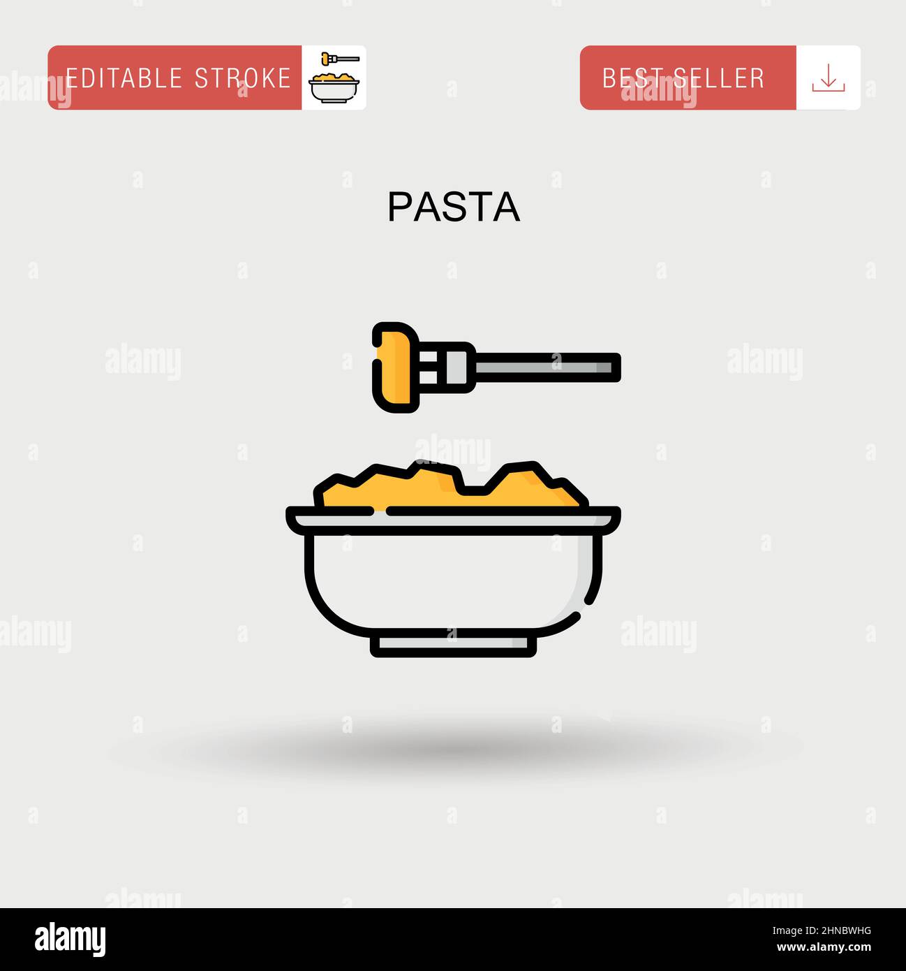 Pasta Simple vector icon Stock Vector Image & Art - Alamy
