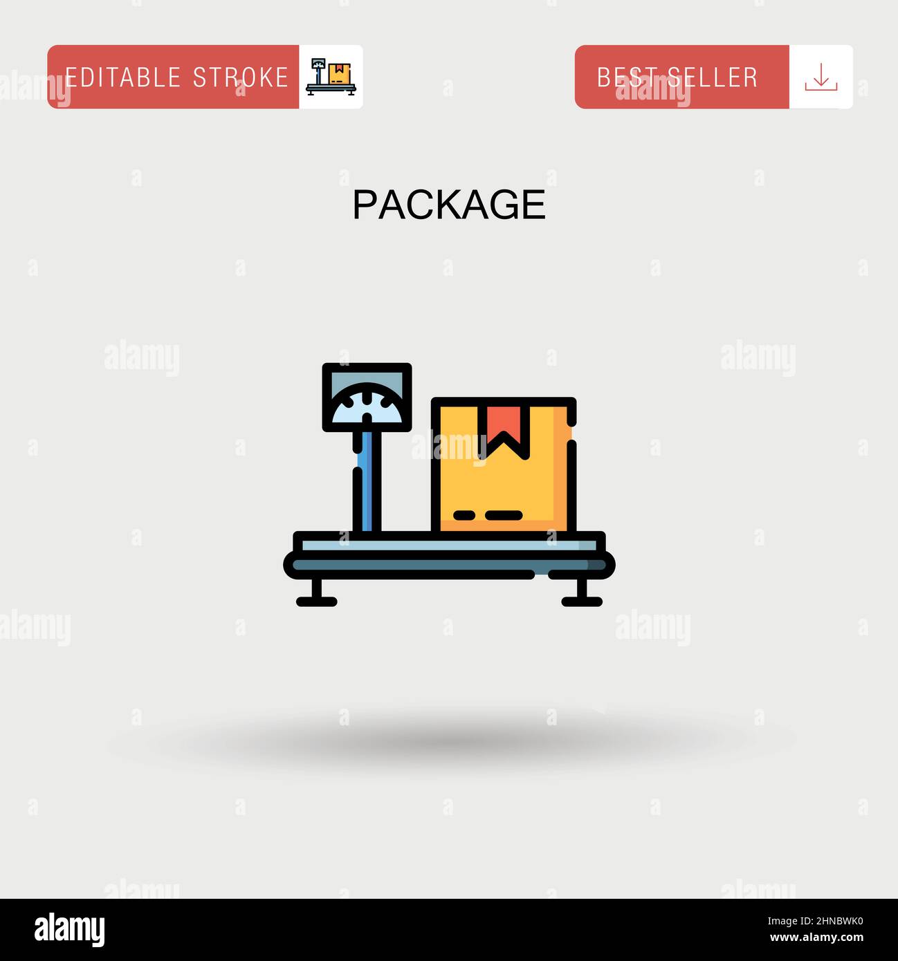 Package Simple vector icon Stock Vector Image & Art - Alamy