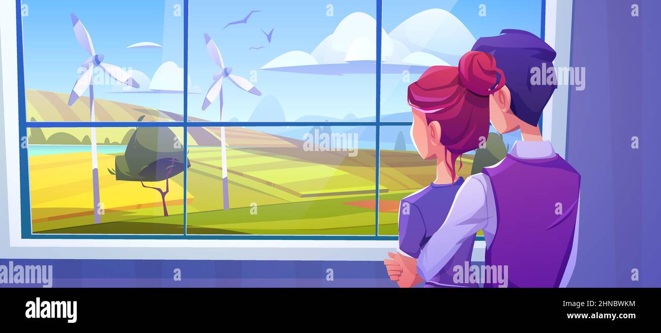 Rural girl standing in window Stock Vector Images - Alamy