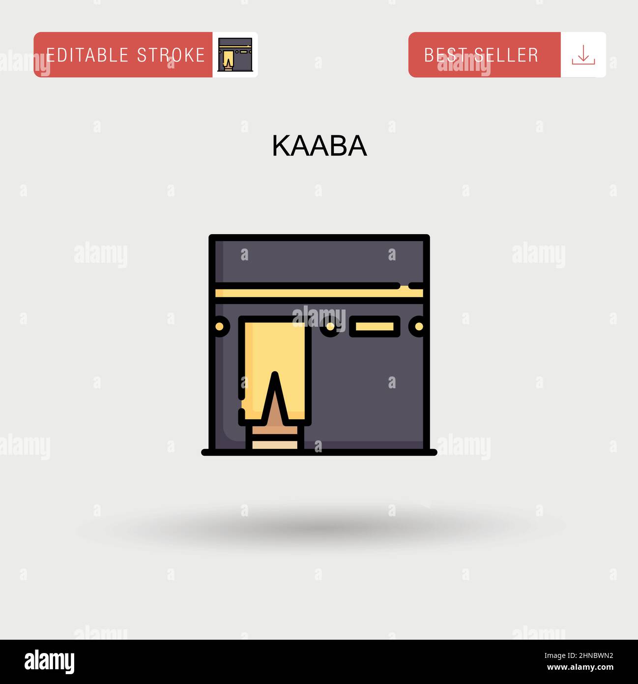Kaaba Simple vector icon Stock Vector Image & Art - Alamy
