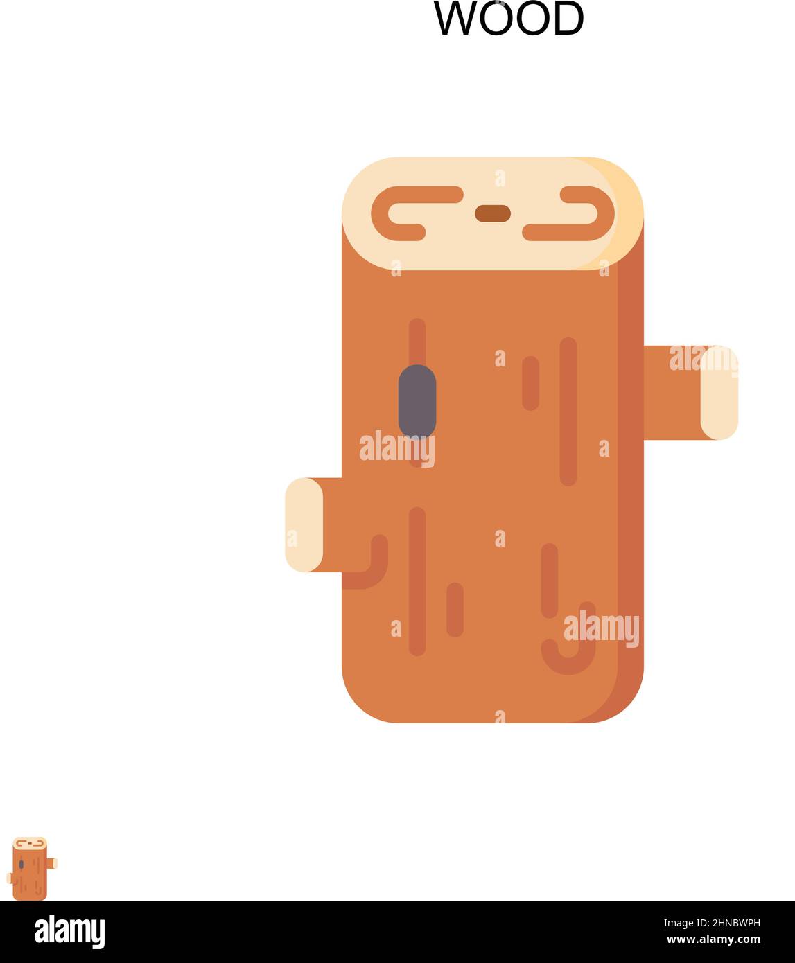 Wood Simple vector icon. Illustration symbol design template for web ...