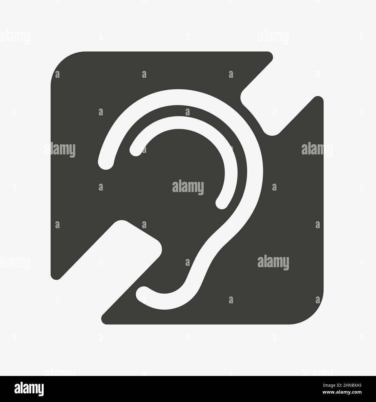 Hearing impairment illustration Cut Out Stock Images & Pictures - Alamy