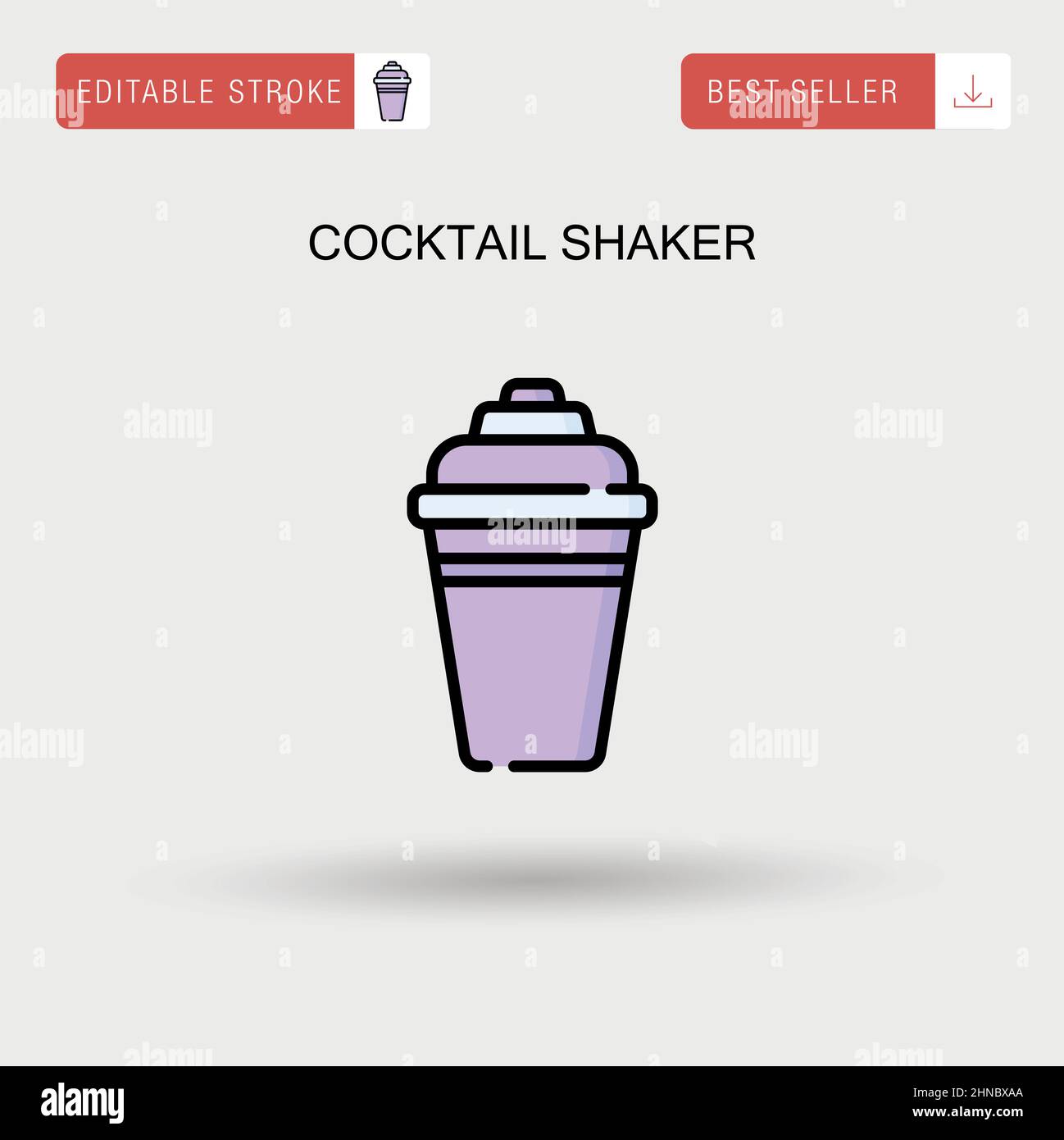 Cocktail cup isolated icon Stock Vector Images - Alamy