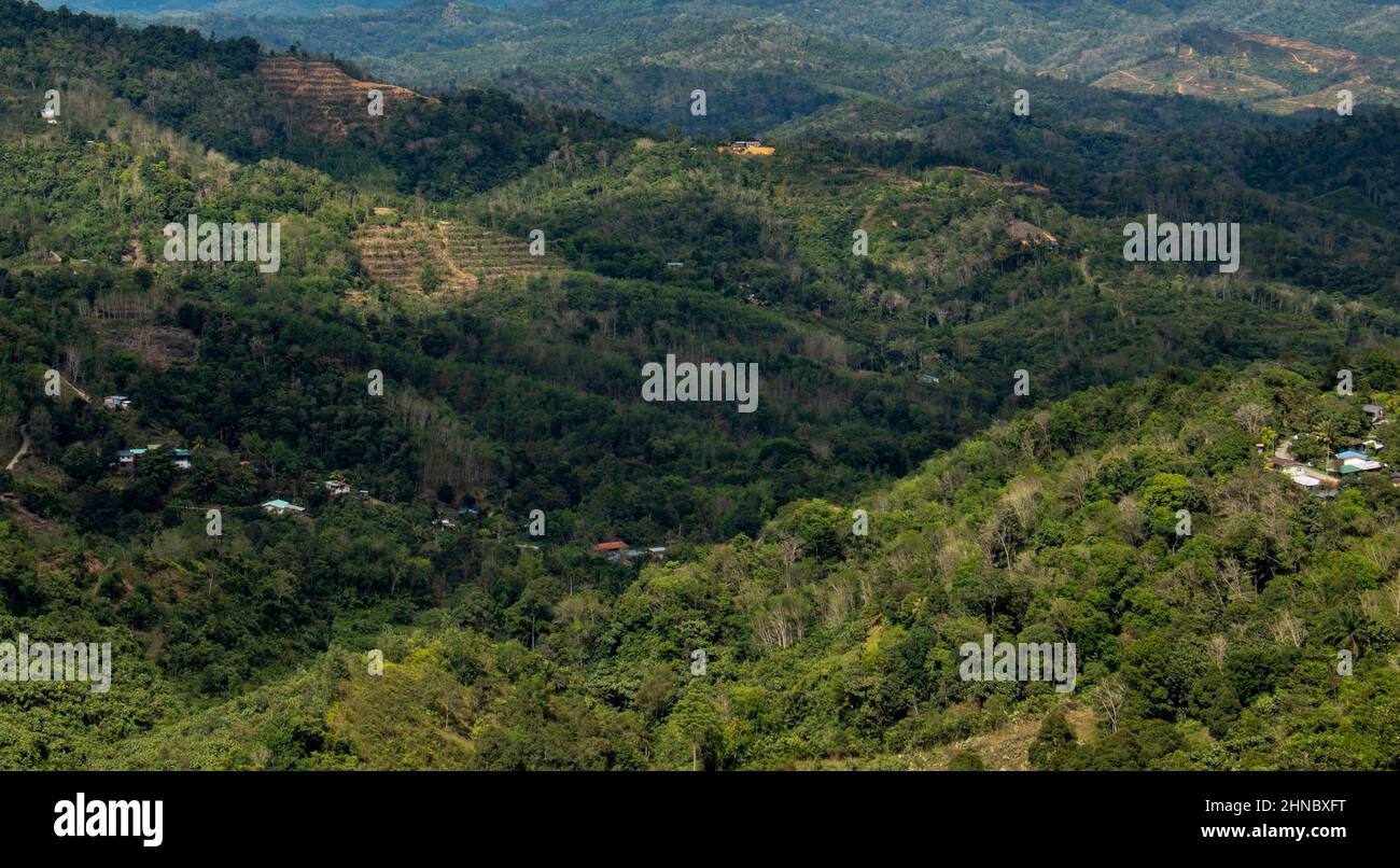 Landscape from road 22 Jalan Tamparuli-Ranau, Tamparuli Tuaran Sabah ...