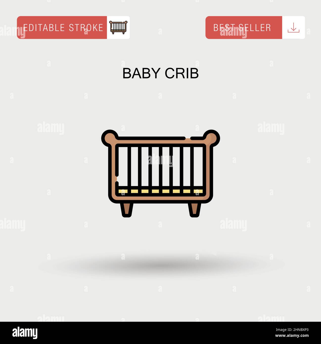 Baby crib mother bed Stock Vector Images - Alamy