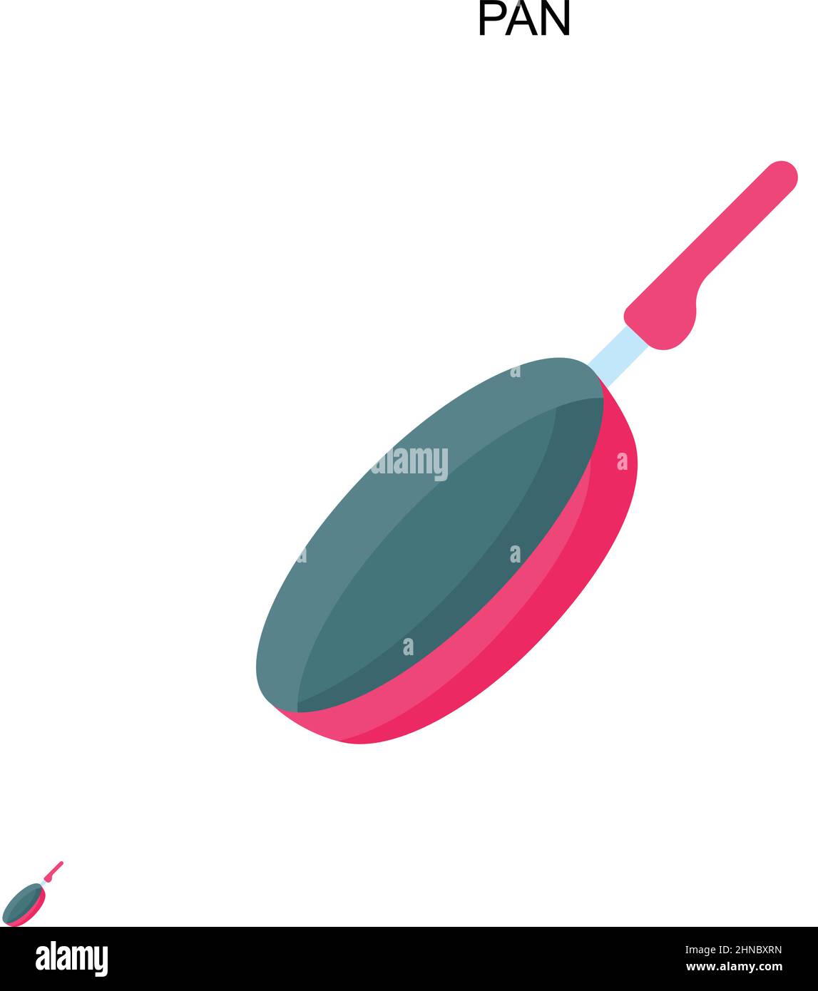 Pan Simple vector icon. Illustration symbol design template for web ...