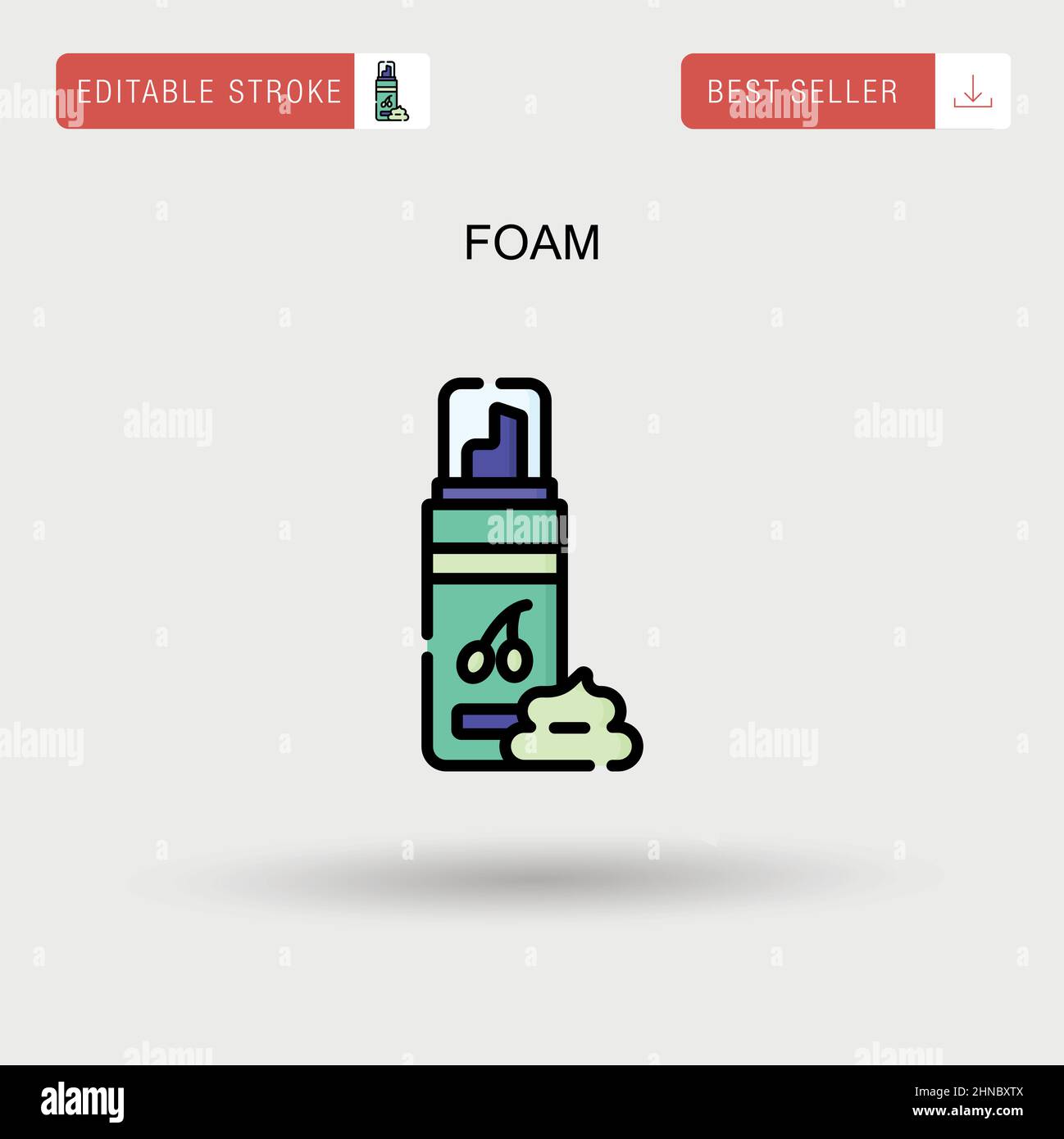 Foam Simple vector icon Stock Vector Image & Art - Alamy