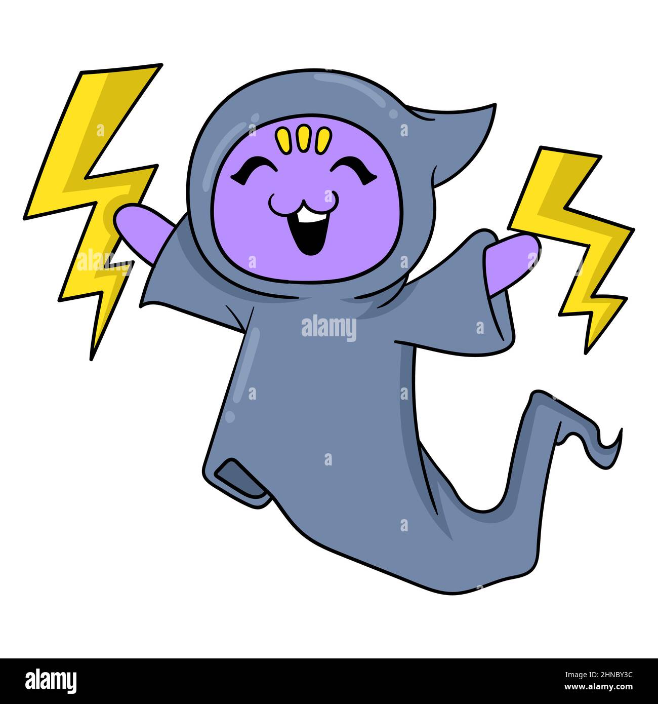 Thunderstorm illustration hi-res stock photography and images - Alamy