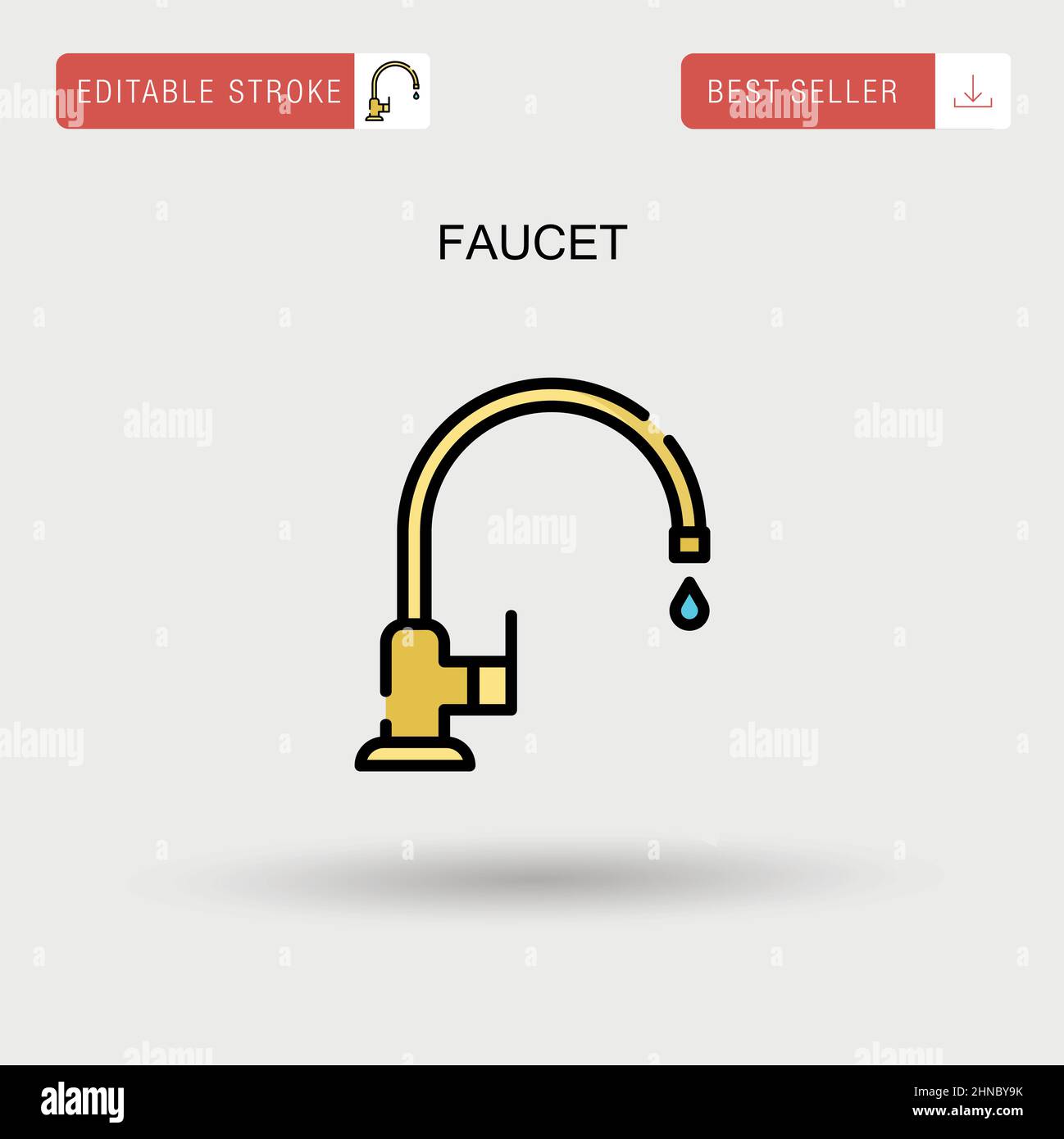 Faucet Simple vector icon Stock Vector Image & Art - Alamy