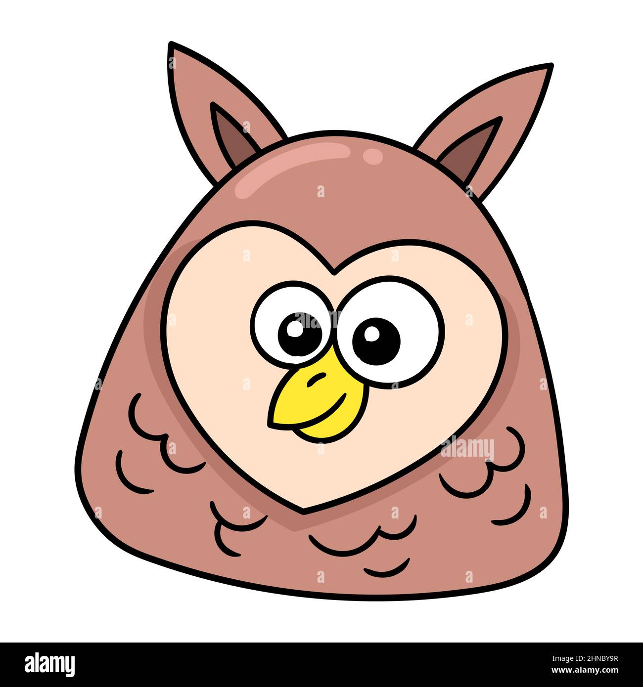Smiling owl Cut Out Stock Images & Pictures - Alamy