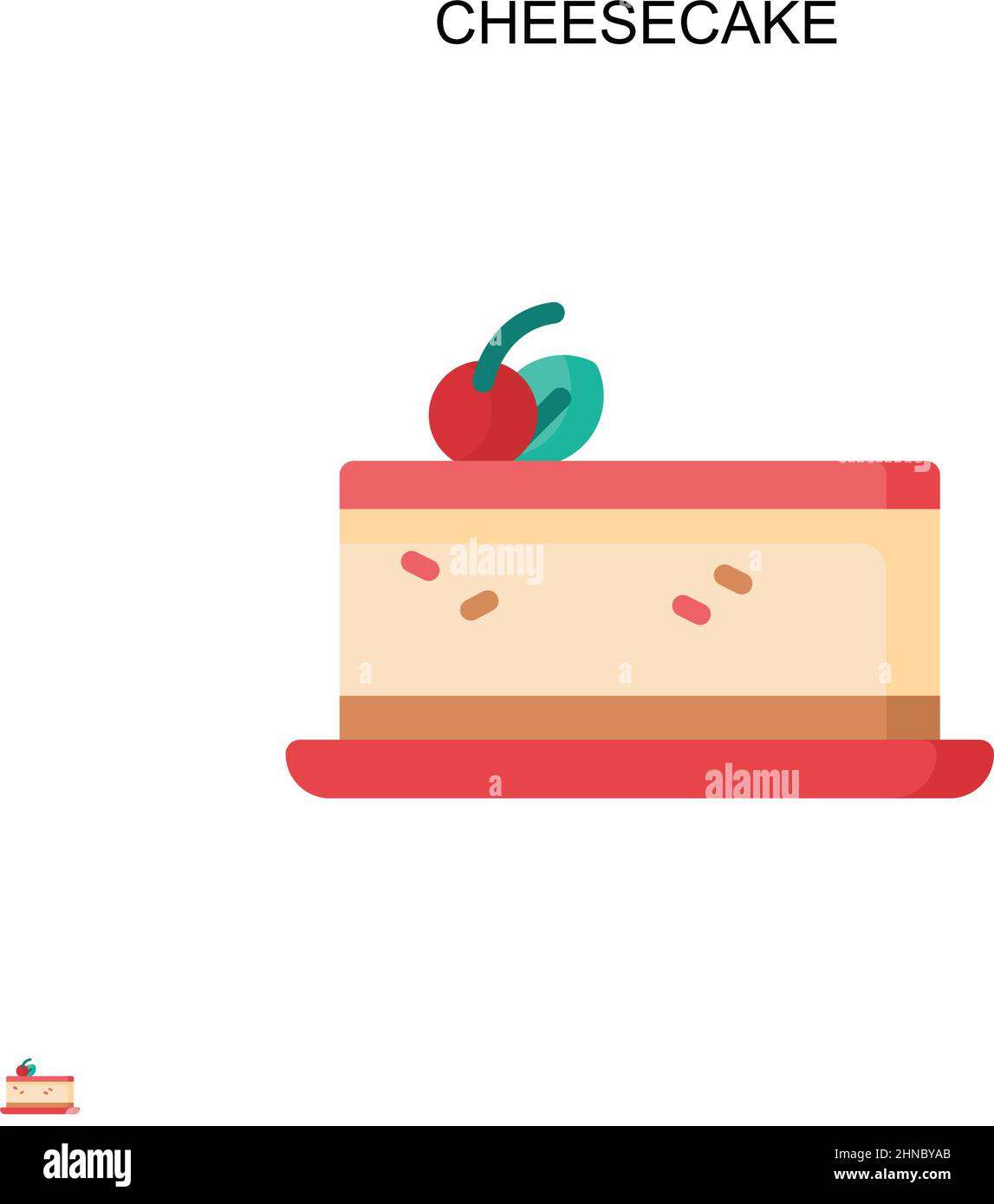 Strawberry Sauce Cake Stock Vector Images - Alamy