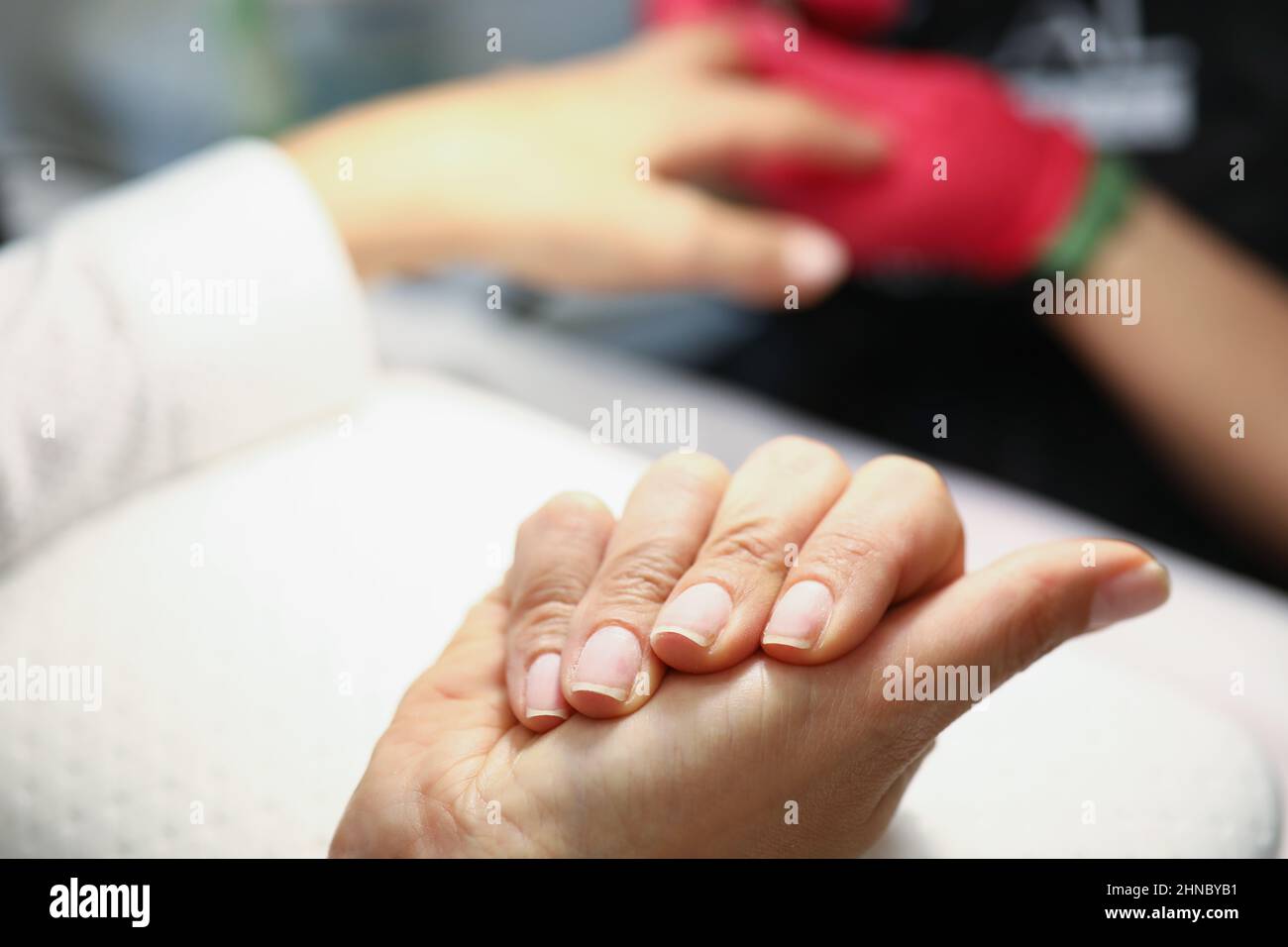 Detailed picture of female fingers Stock Photo - Alamy