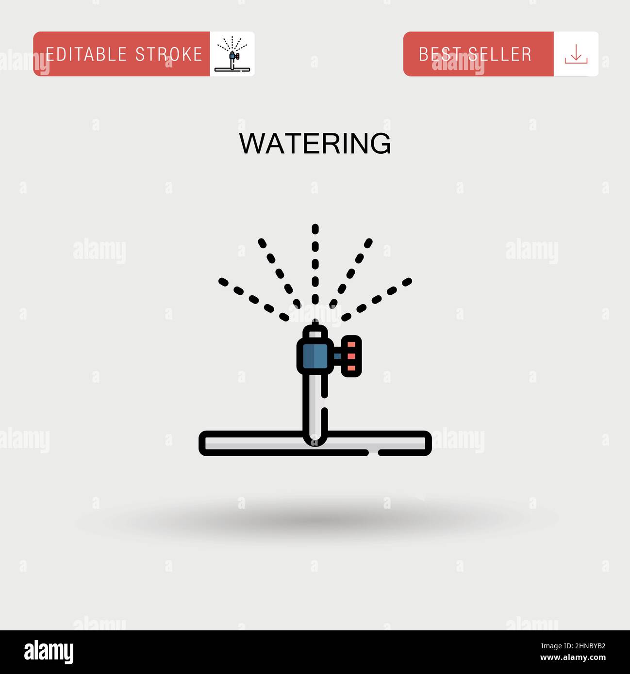 Watering Simple vector icon Stock Vector Image & Art - Alamy