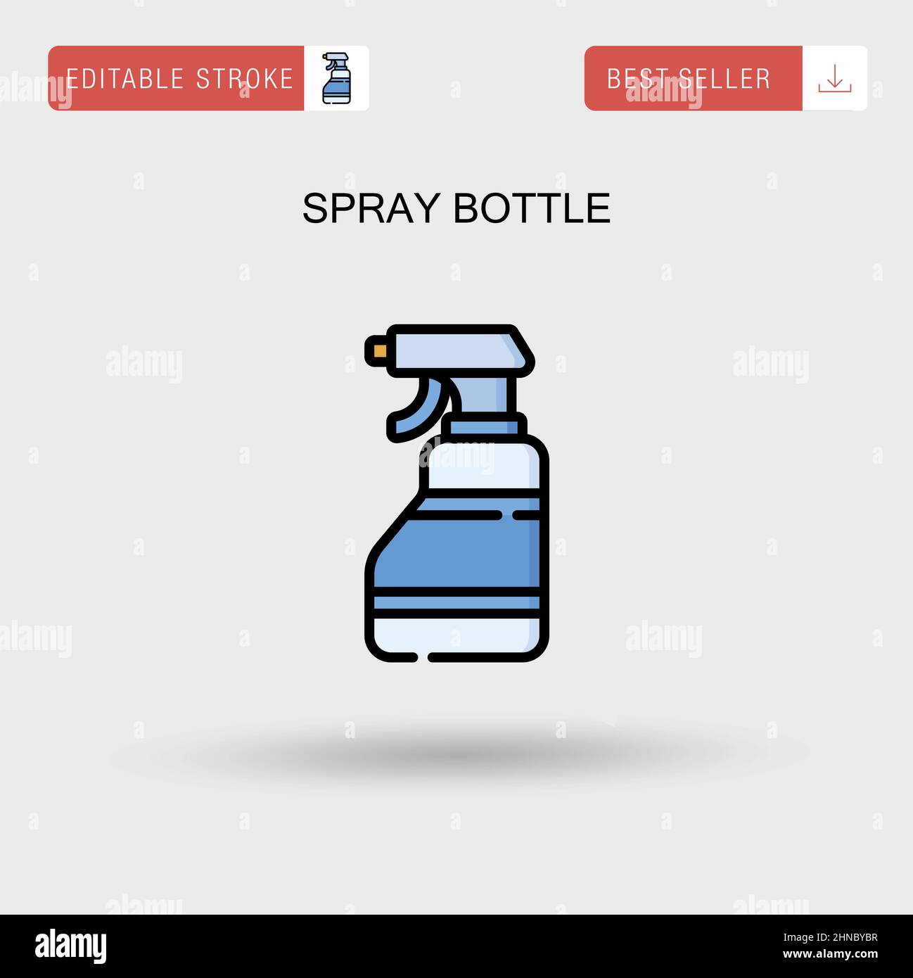 Spray bottle Simple vector icon Stock Vector Image & Art - Alamy