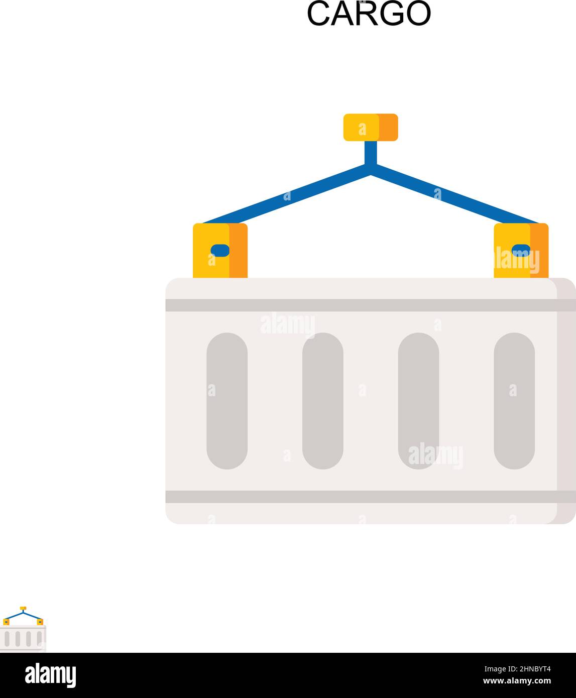 Cargo Simple vector icon. Illustration symbol design template for web ...