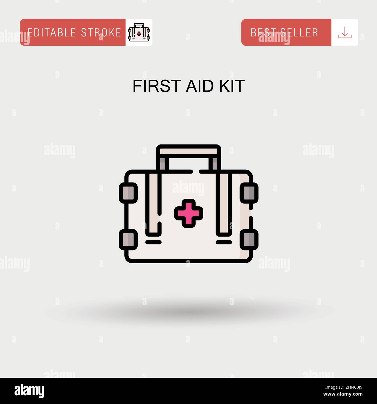 First aid kit Simple vector icon Stock Vector Image & Art - Alamy