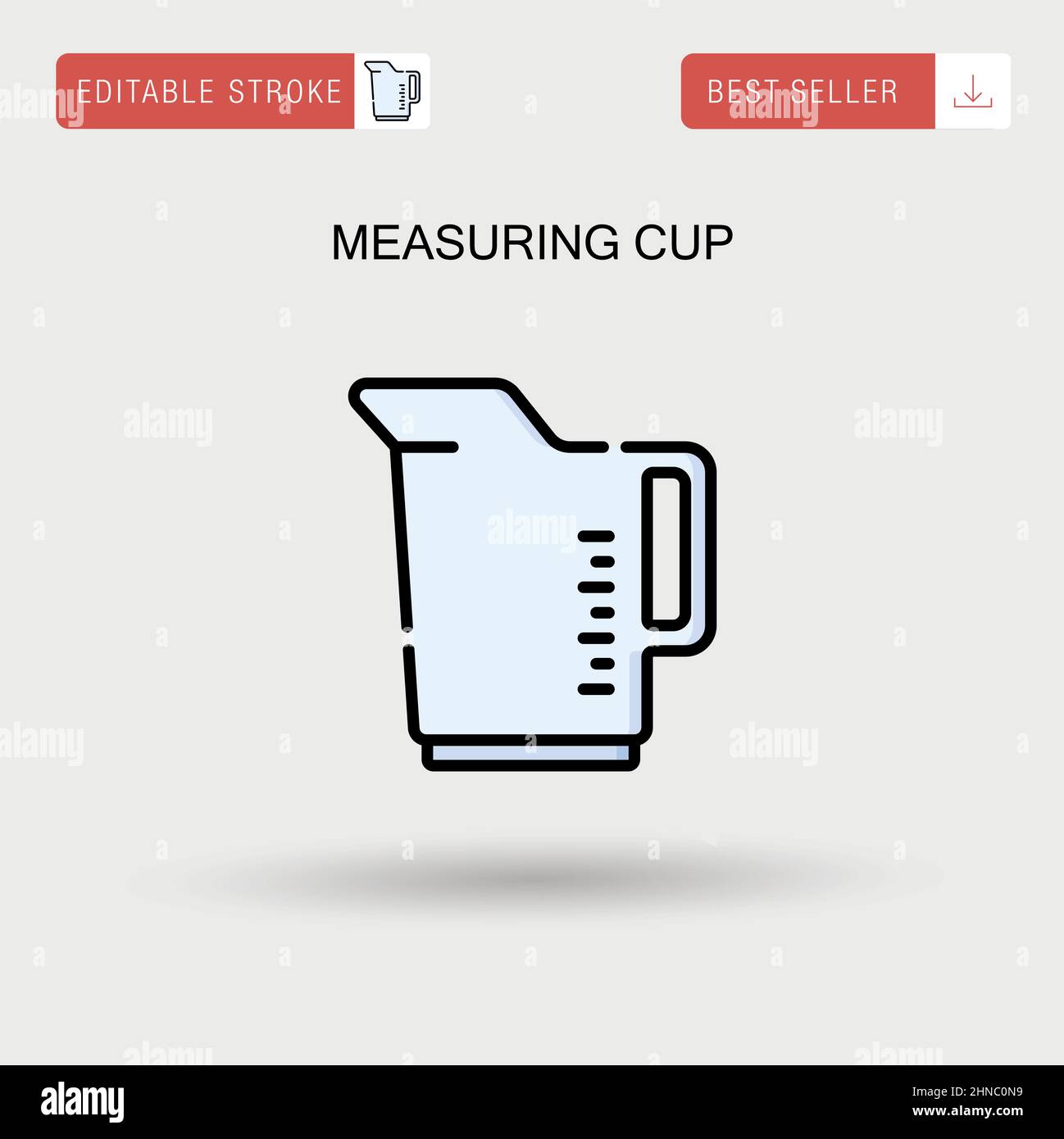 Measuring cup Simple vector icon Stock Vector Image & Art - Alamy