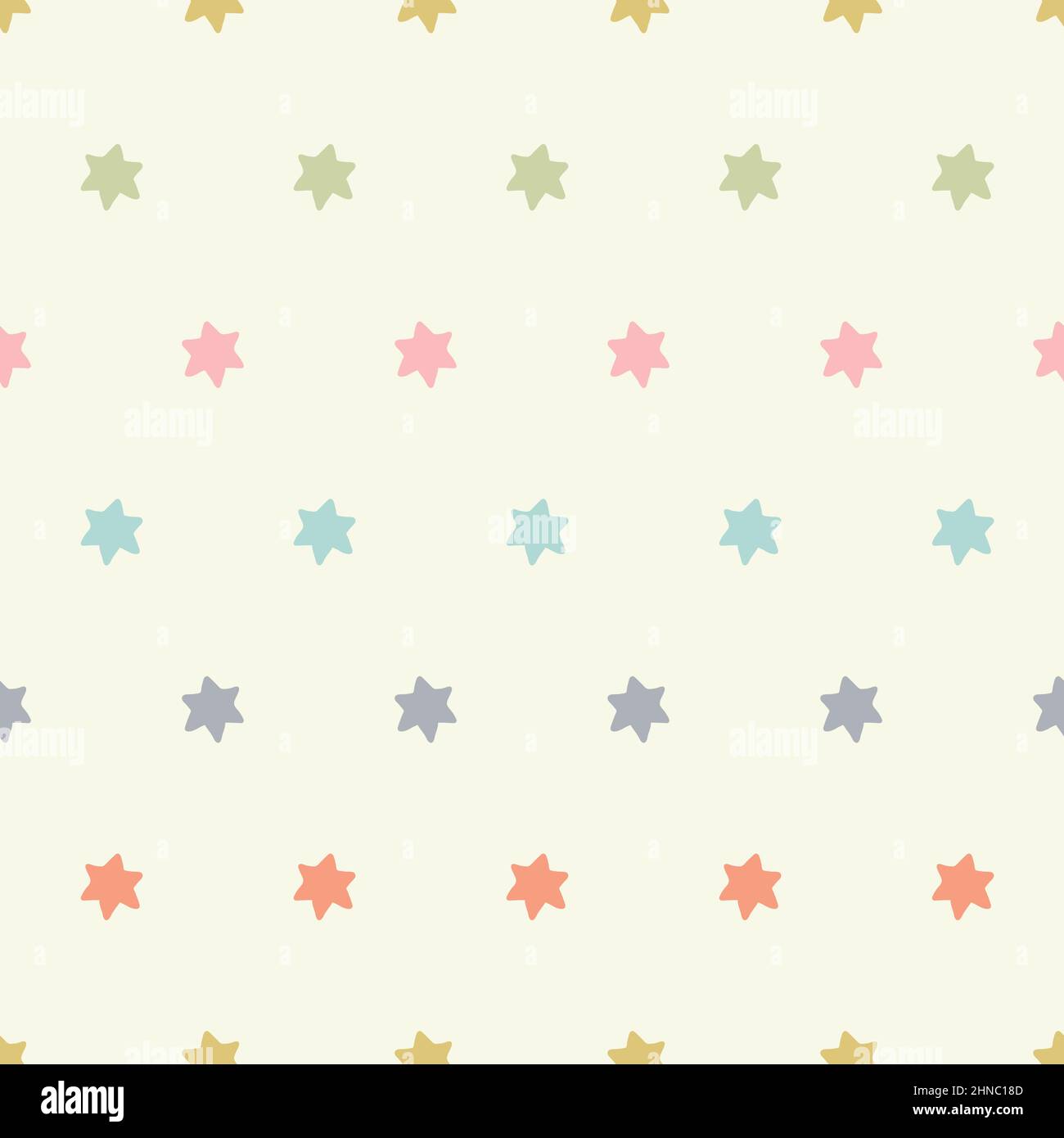 Star background. Cute vector seamless pattern of colourful star shapes ...