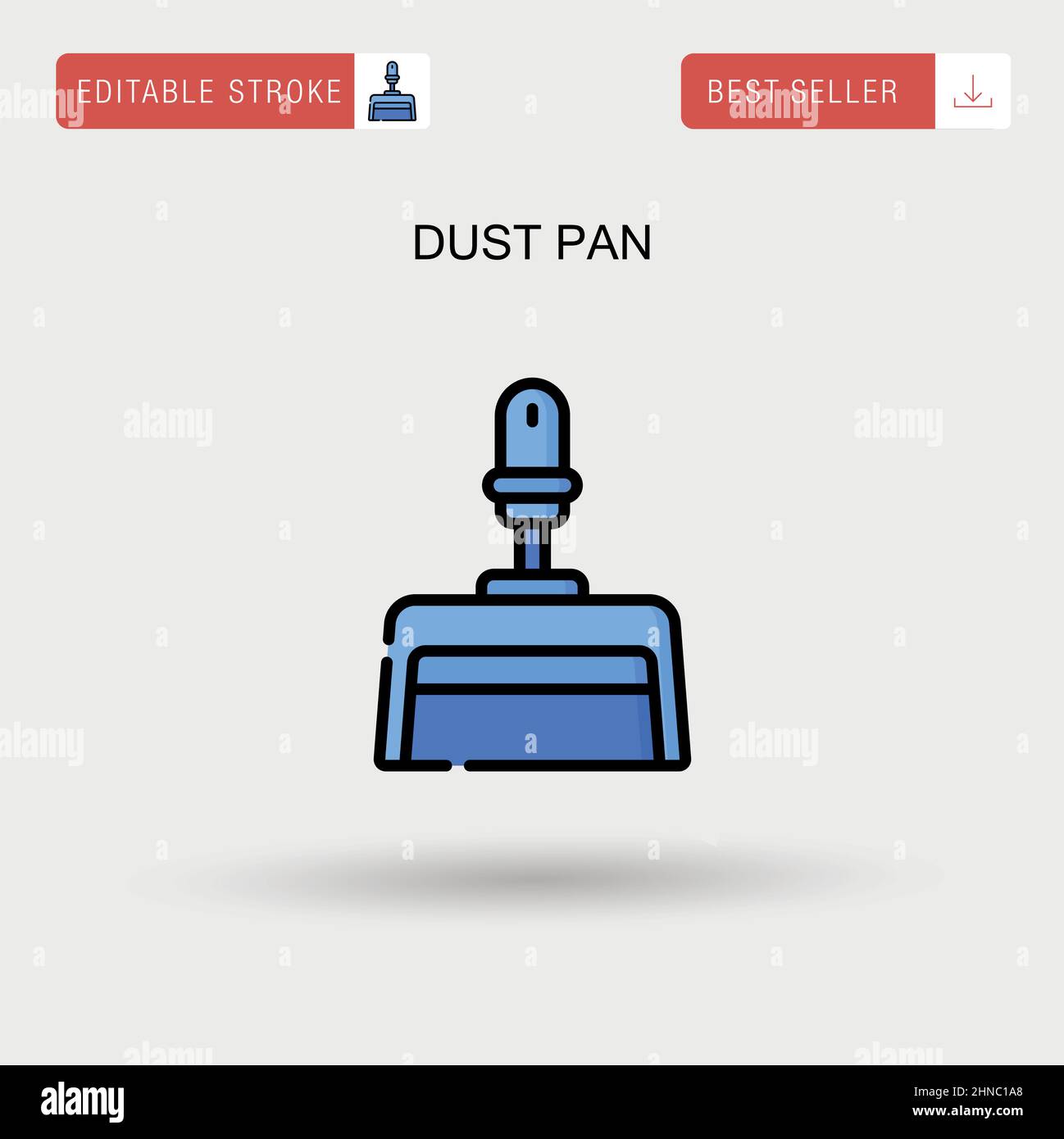Dust pan Simple vector icon Stock Vector Image & Art - Alamy