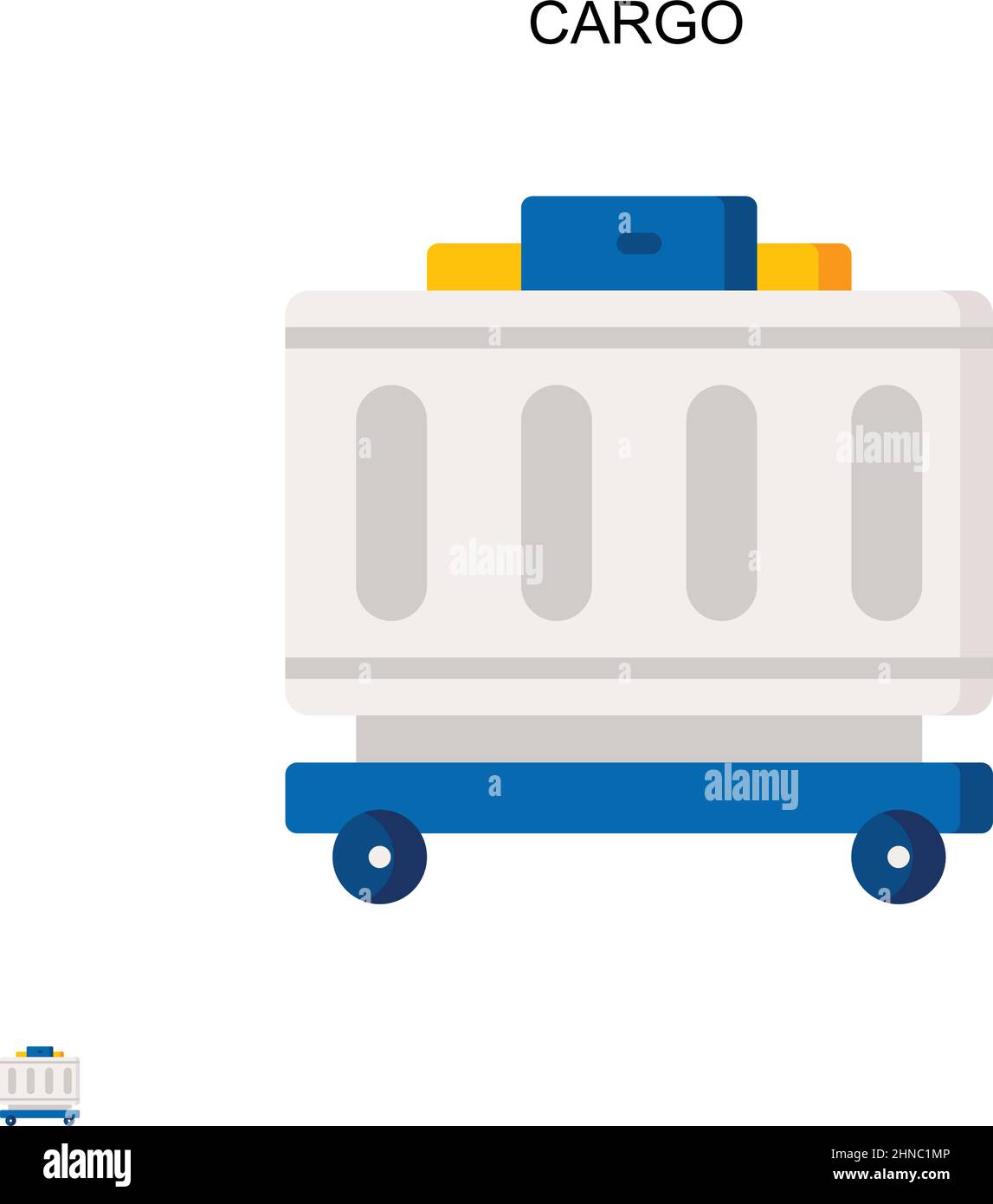 Cargo Simple vector icon. Illustration symbol design template for web ...