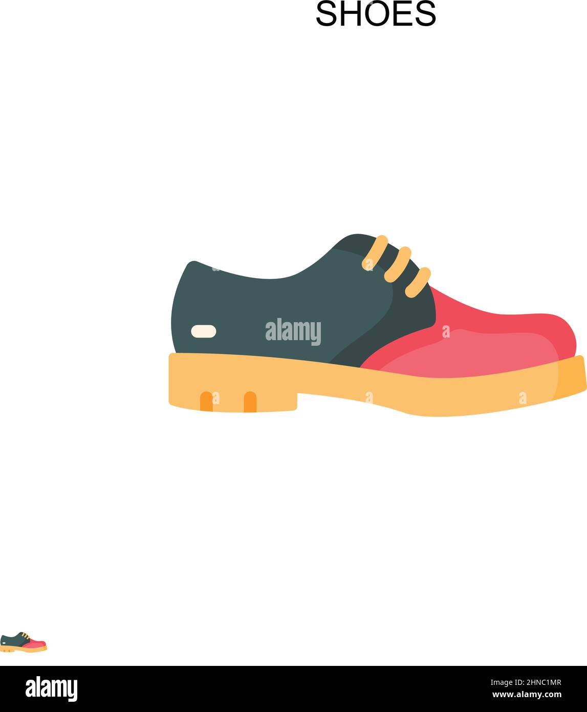 Shoes Simple vector icon. Illustration symbol design template for web ...