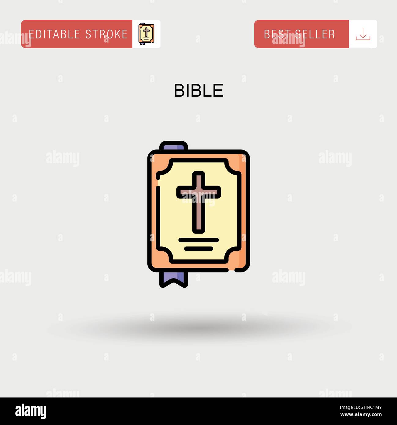 Bible Simple vector icon Stock Vector Image & Art - Alamy