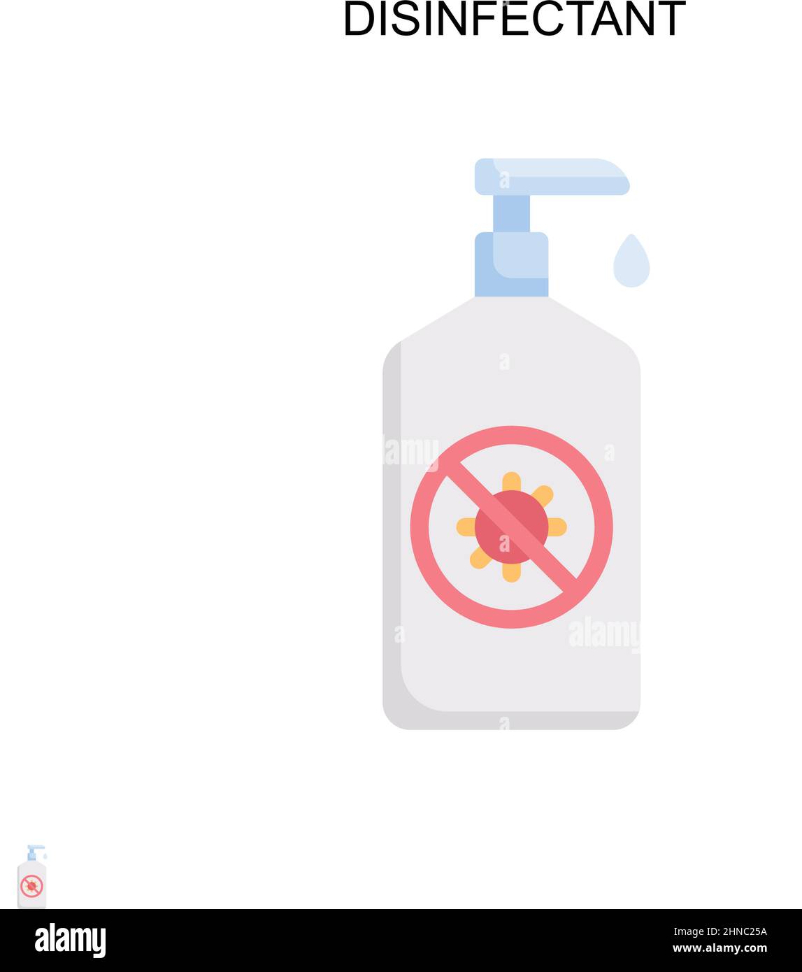 Disinfectant Simple vector icon. Illustration symbol design template ...