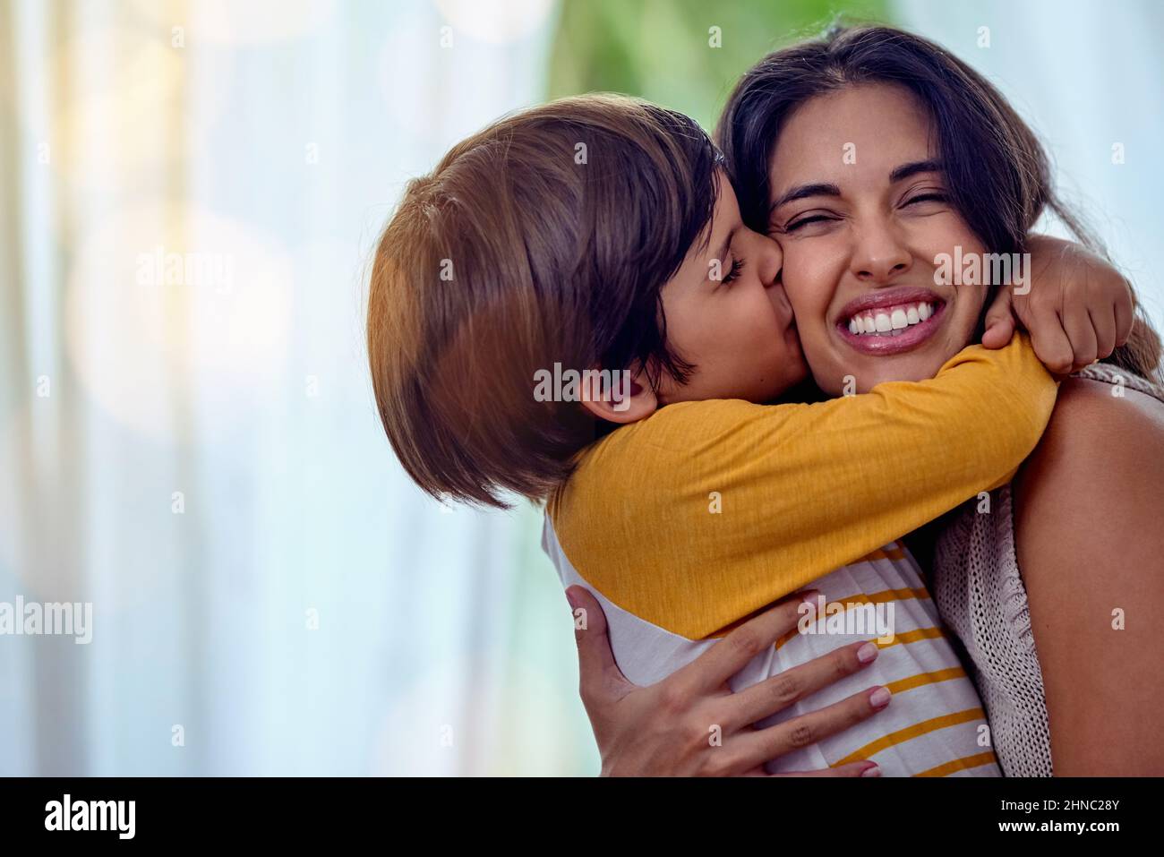 The kind of love that cant be described, only felt. Shot of an adorable ...