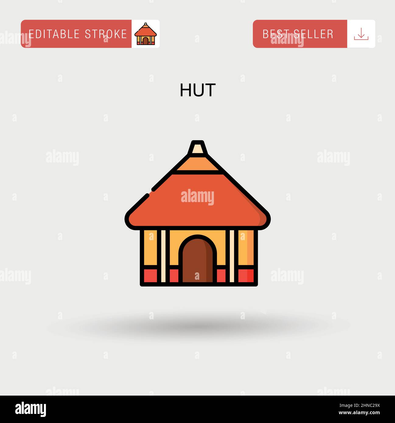 Hut Simple vector icon Stock Vector Image & Art - Alamy