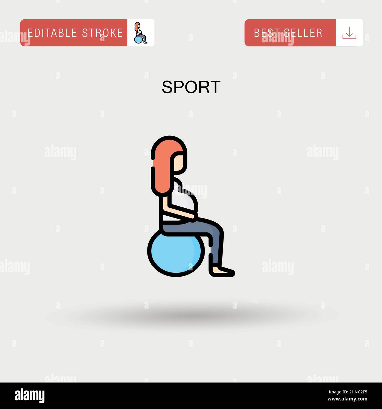 Sport Simple vector icon Stock Vector Image & Art - Alamy