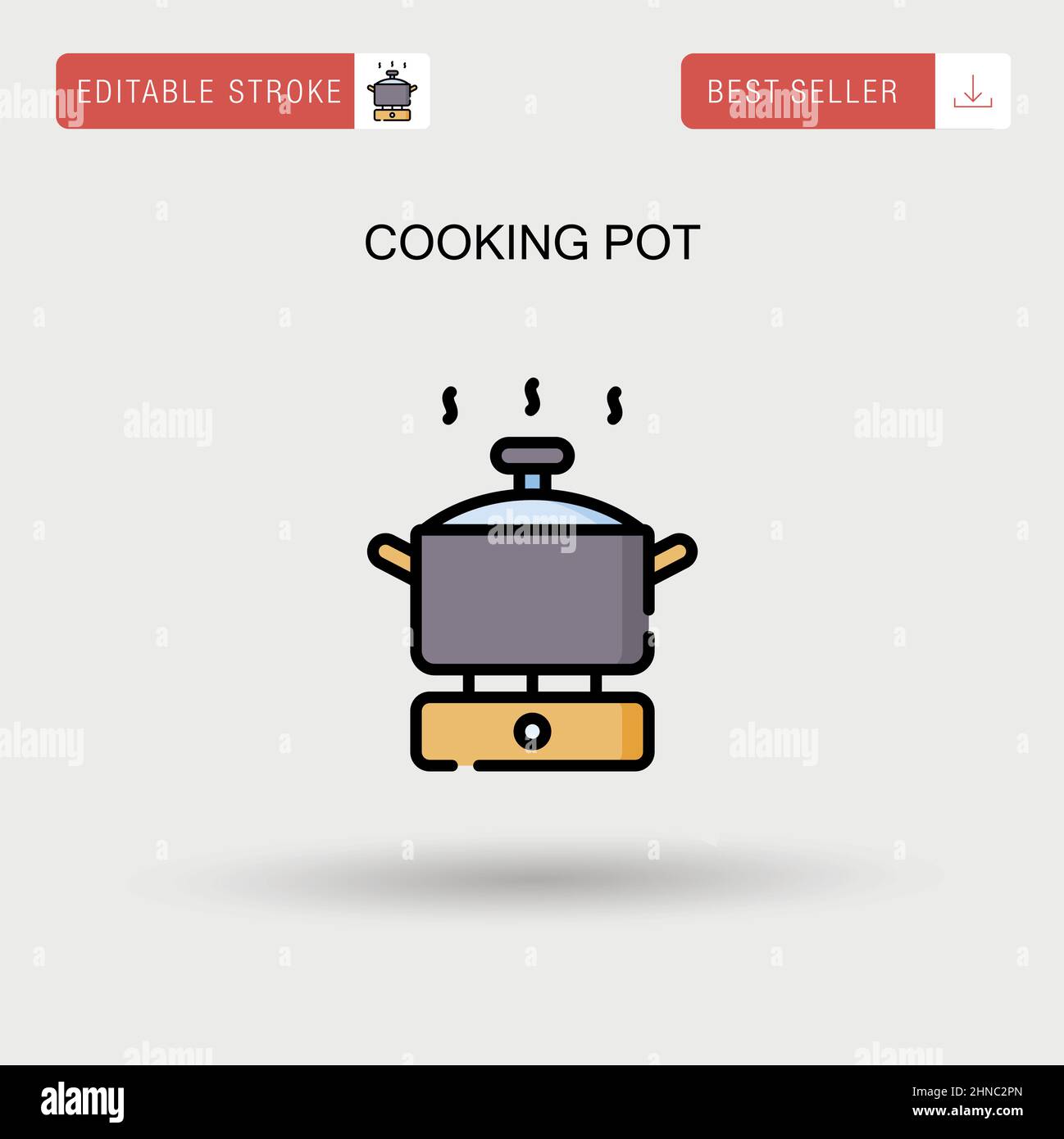 Cooking pot Simple vector icon Stock Vector Image & Art - Alamy