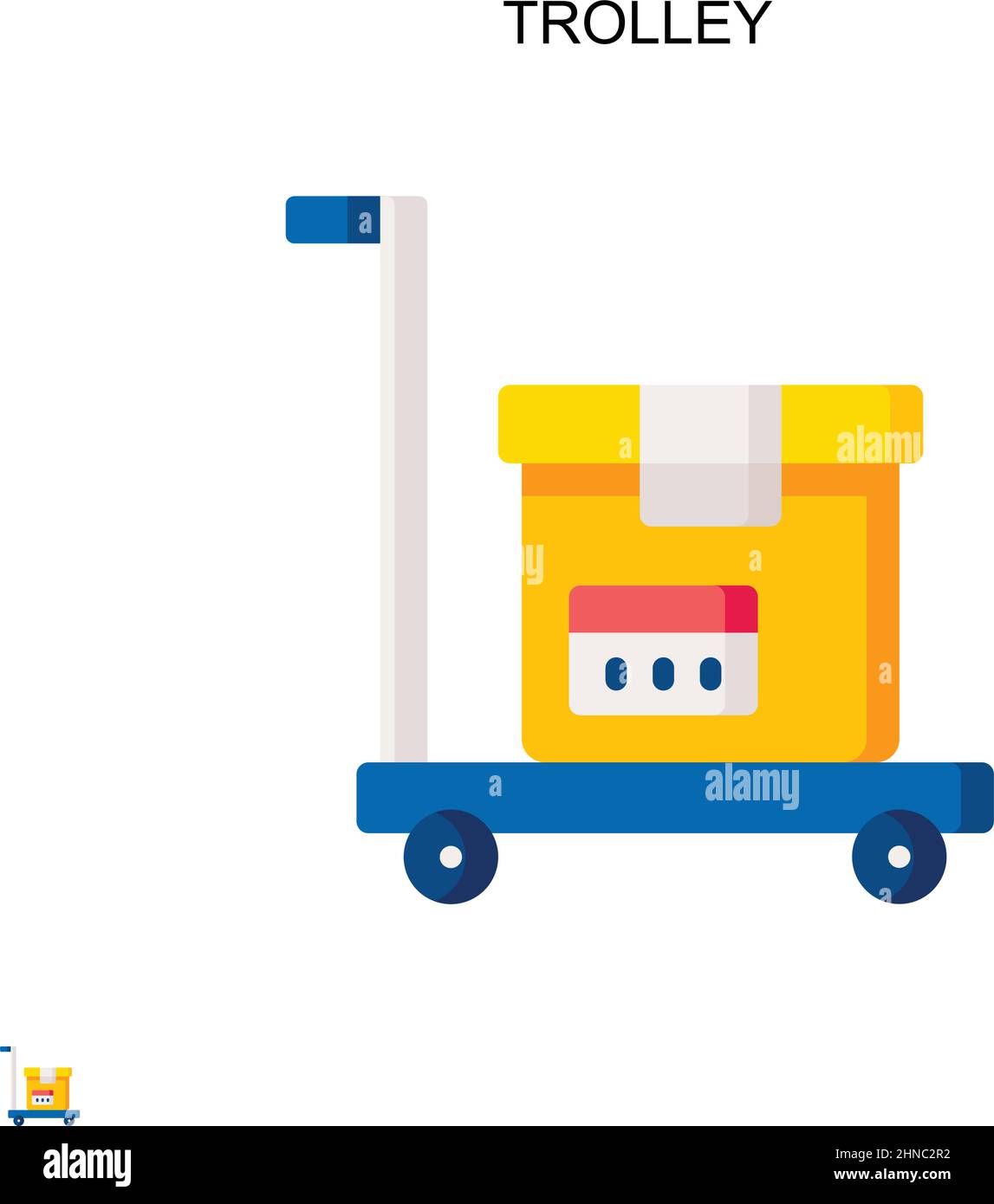 Shopping trolley full Stock Vector Images - Alamy