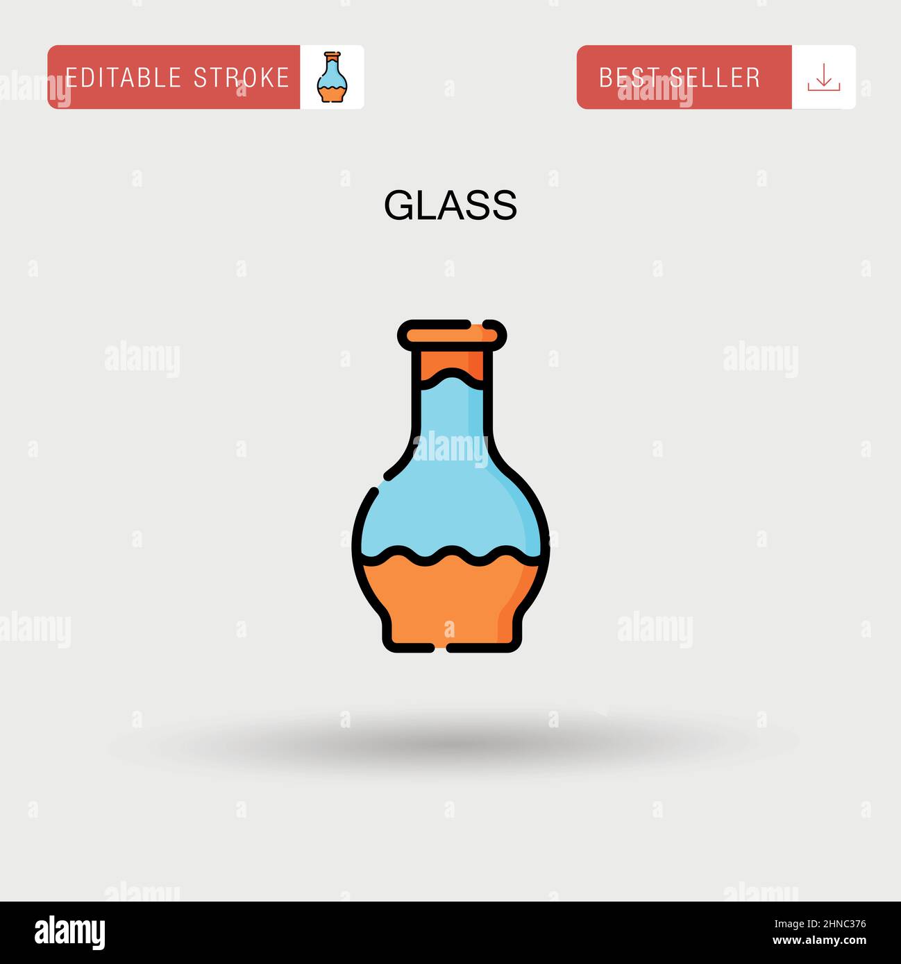 Glass Simple vector icon Stock Vector Image & Art - Alamy