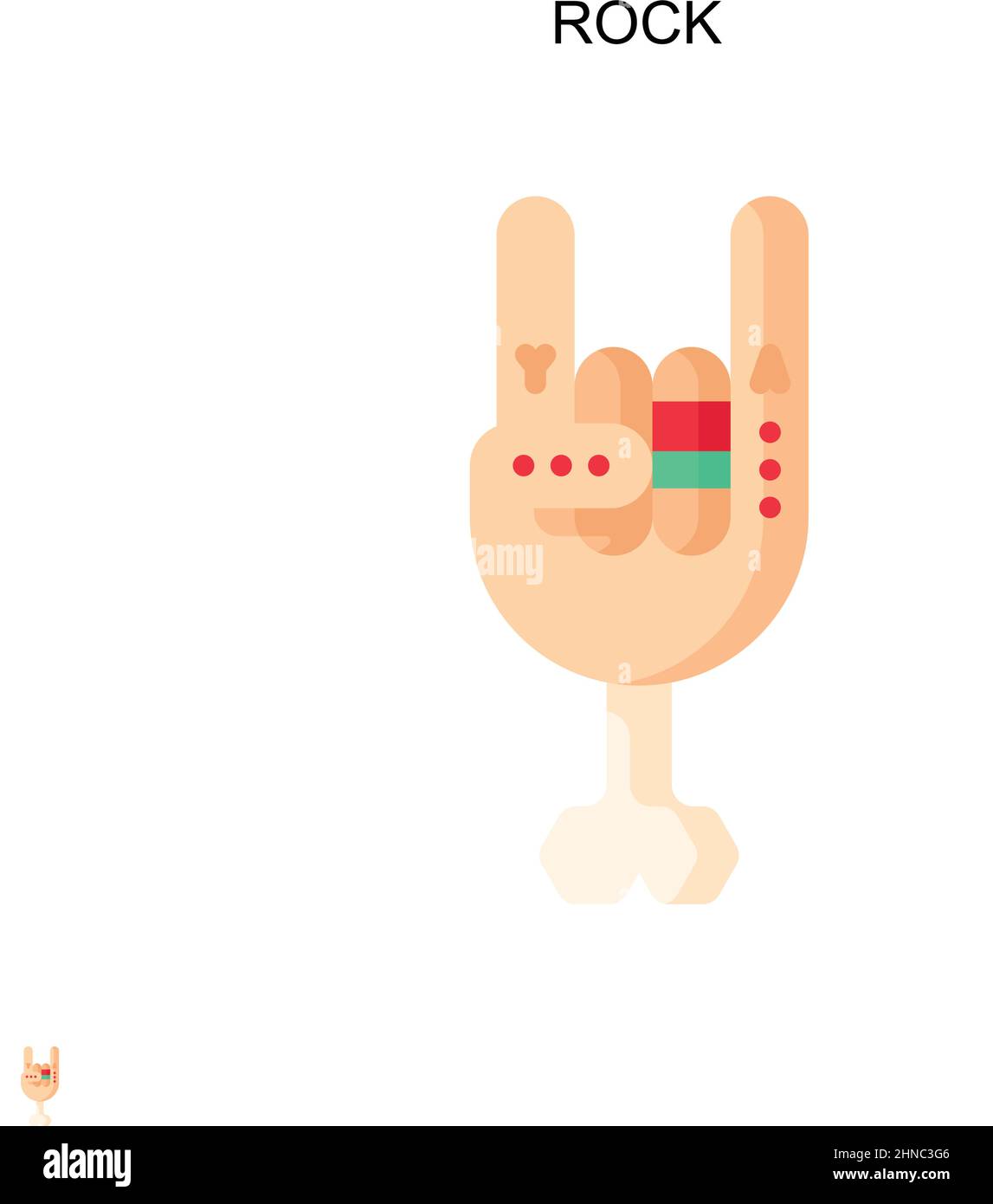 Rock Simple vector icon. Illustration symbol design template for web ...