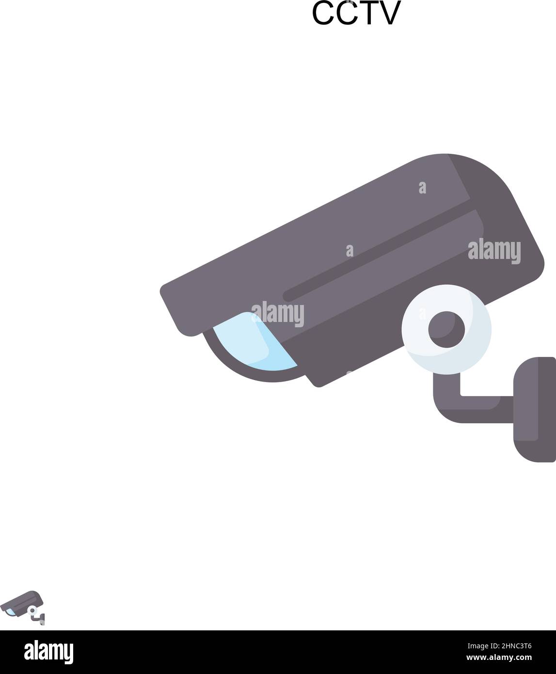 Cctv Simple vector icon. Illustration symbol design template for web ...
