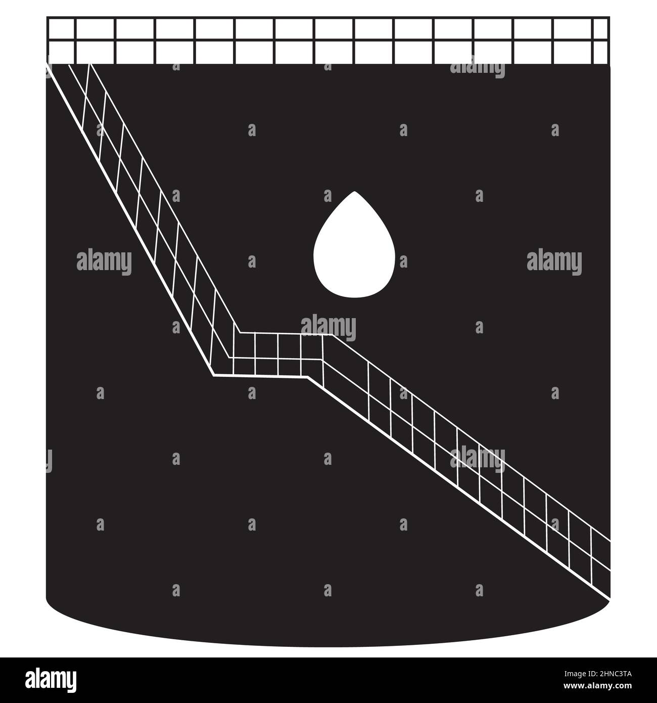 Oil storage tank icon on white background. oil storage sign. flat style ...