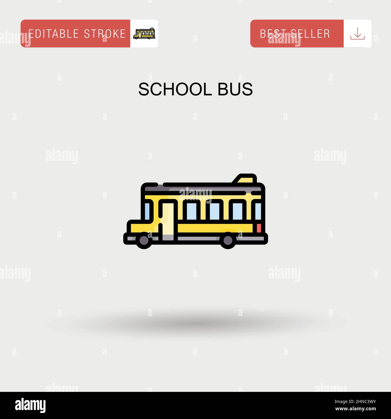 Bus front view Stock Vector Images - Alamy