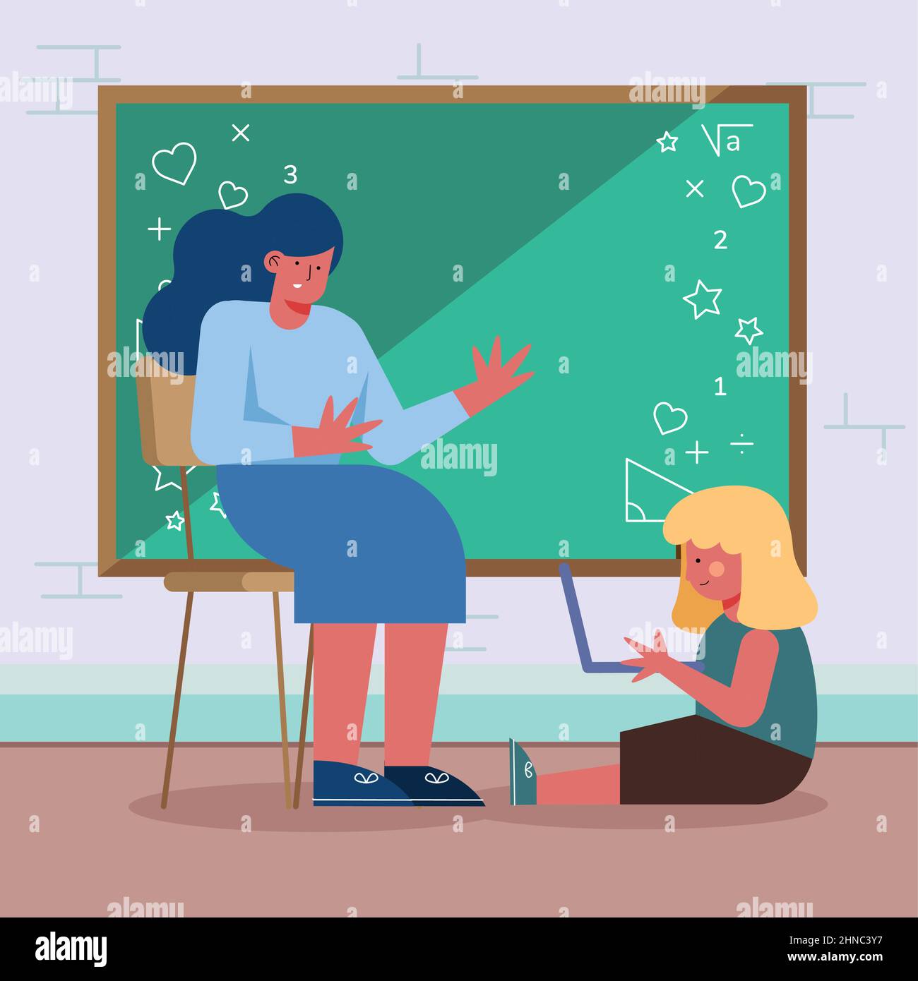 Indoor elearning Stock Vector Images - Alamy