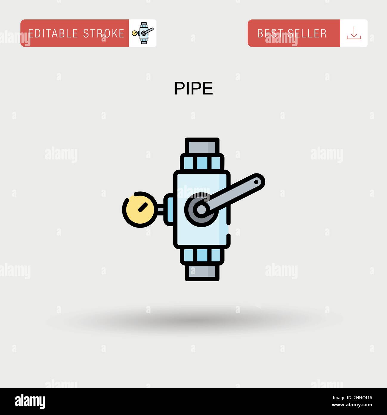 Pipe Simple vector icon Stock Vector Image & Art - Alamy