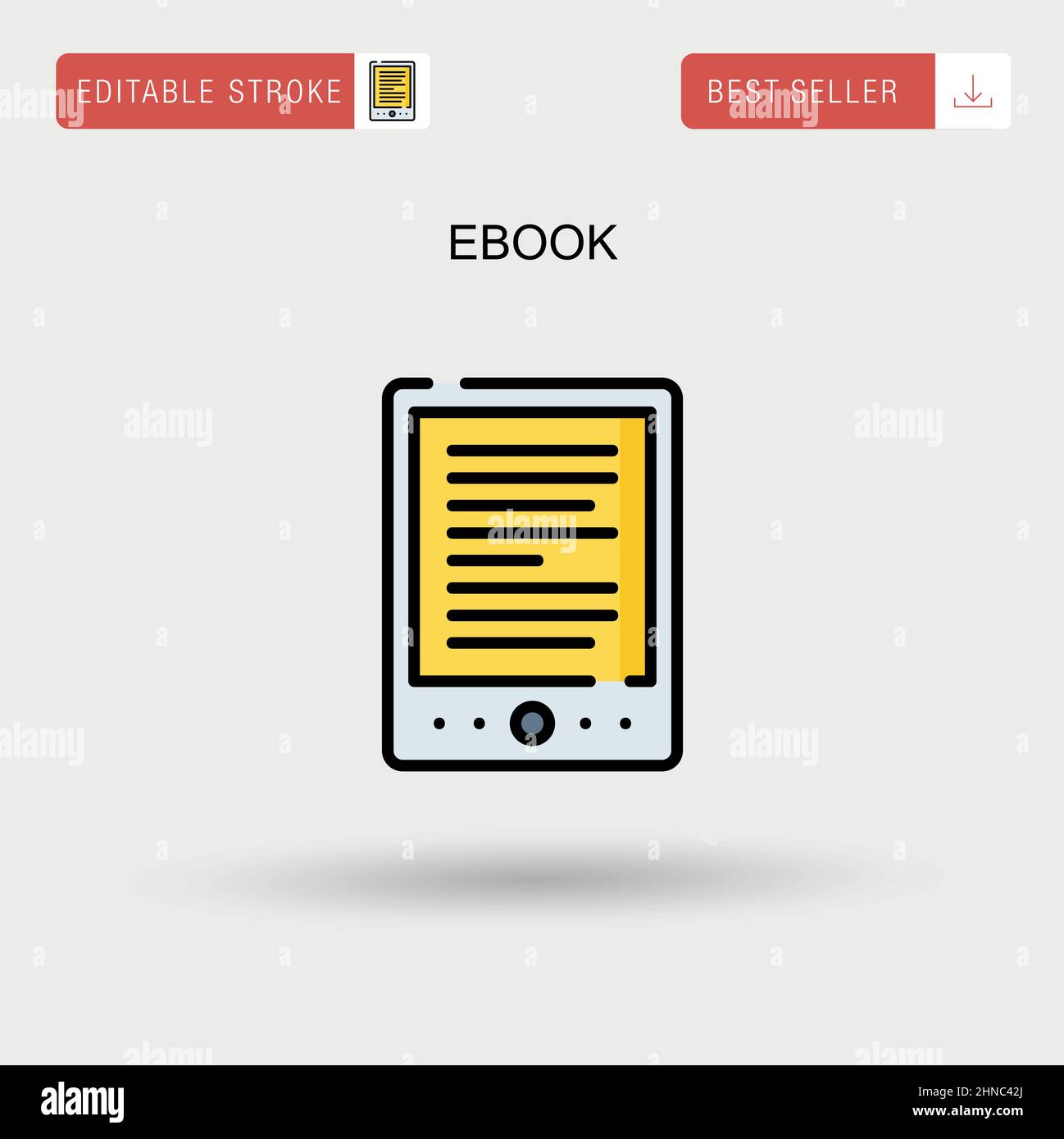 Ebook reader illustration Stock Vector Images - Alamy