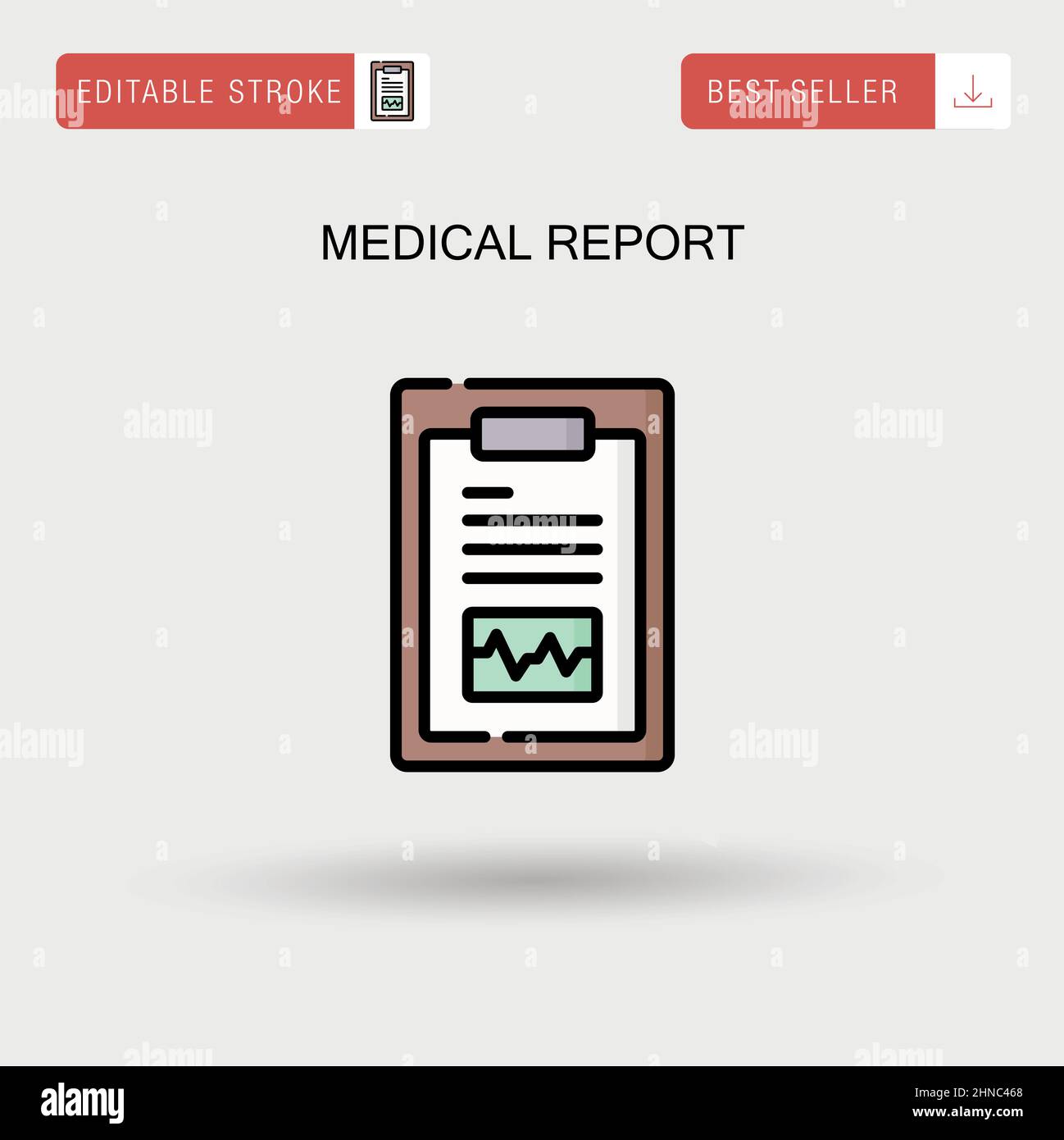 Medical report Simple vector icon Stock Vector Image & Art - Alamy