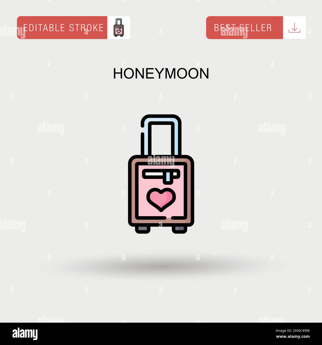 Honeymoon Simple vector icon Stock Vector Image & Art - Alamy