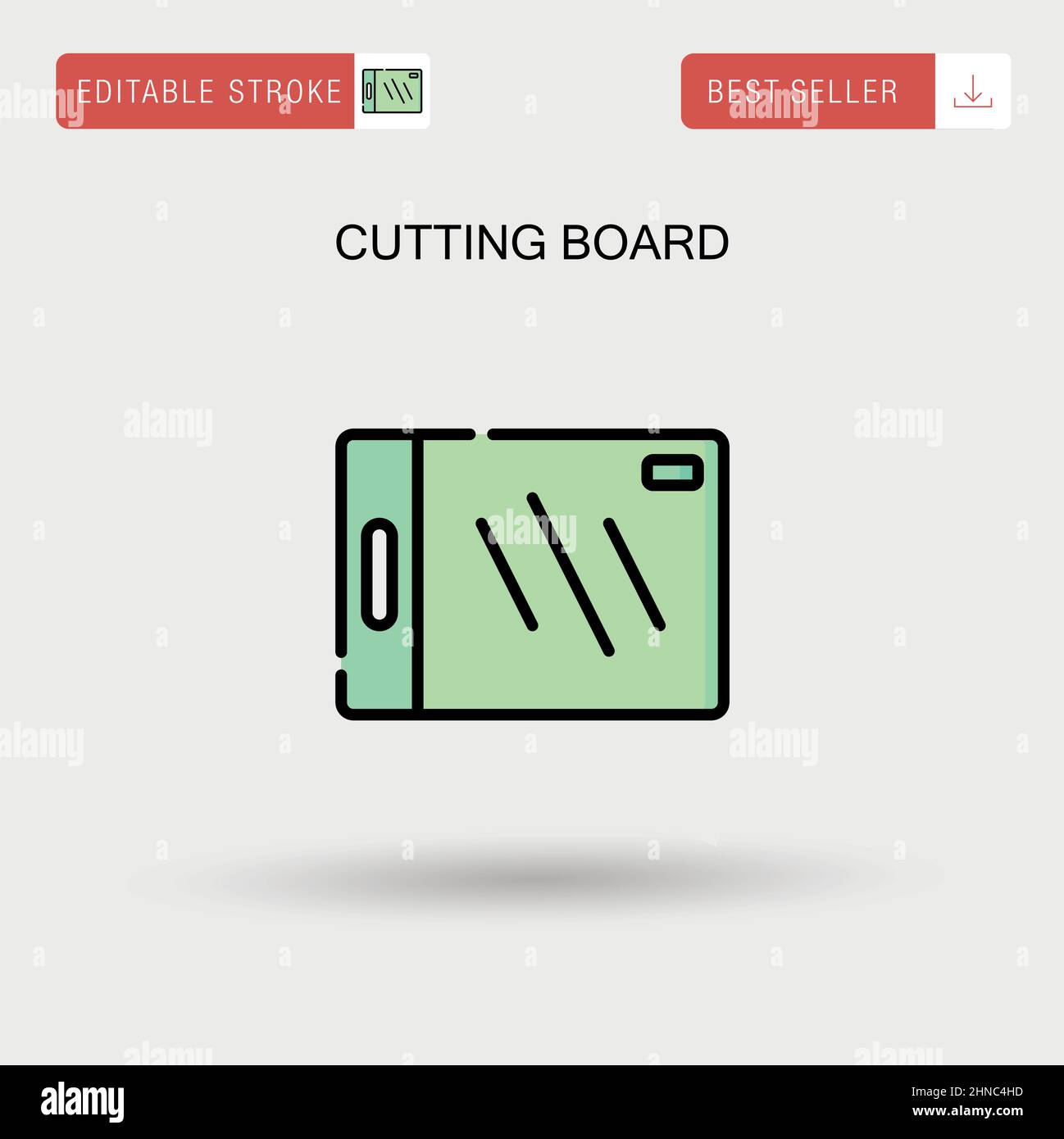 Cutting board Simple vector icon Stock Vector Image & Art - Alamy